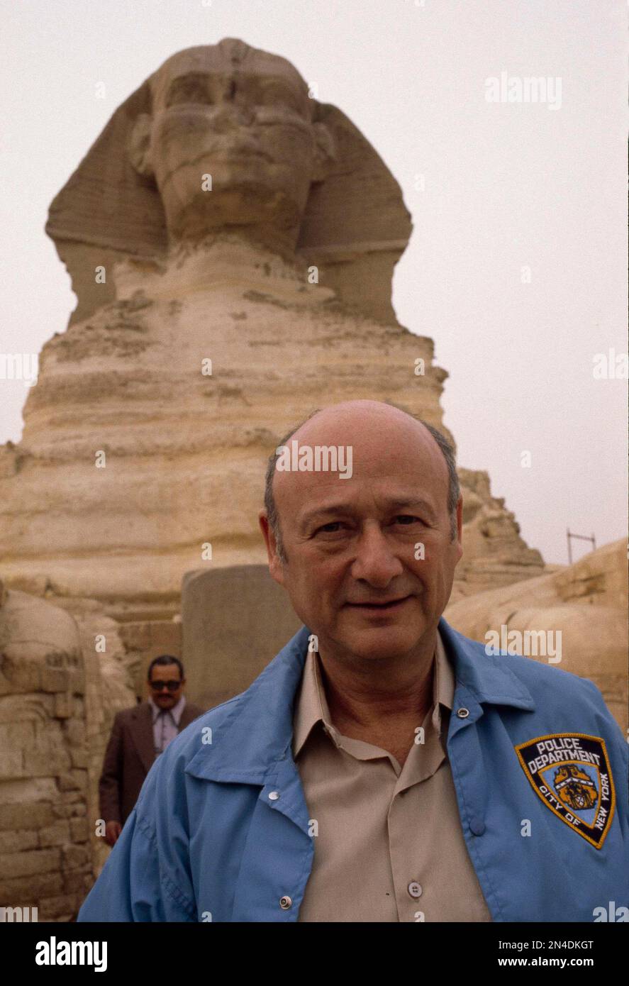 New York City Mayor Edward I. Koch is pictured sightseeing in Egypt ...