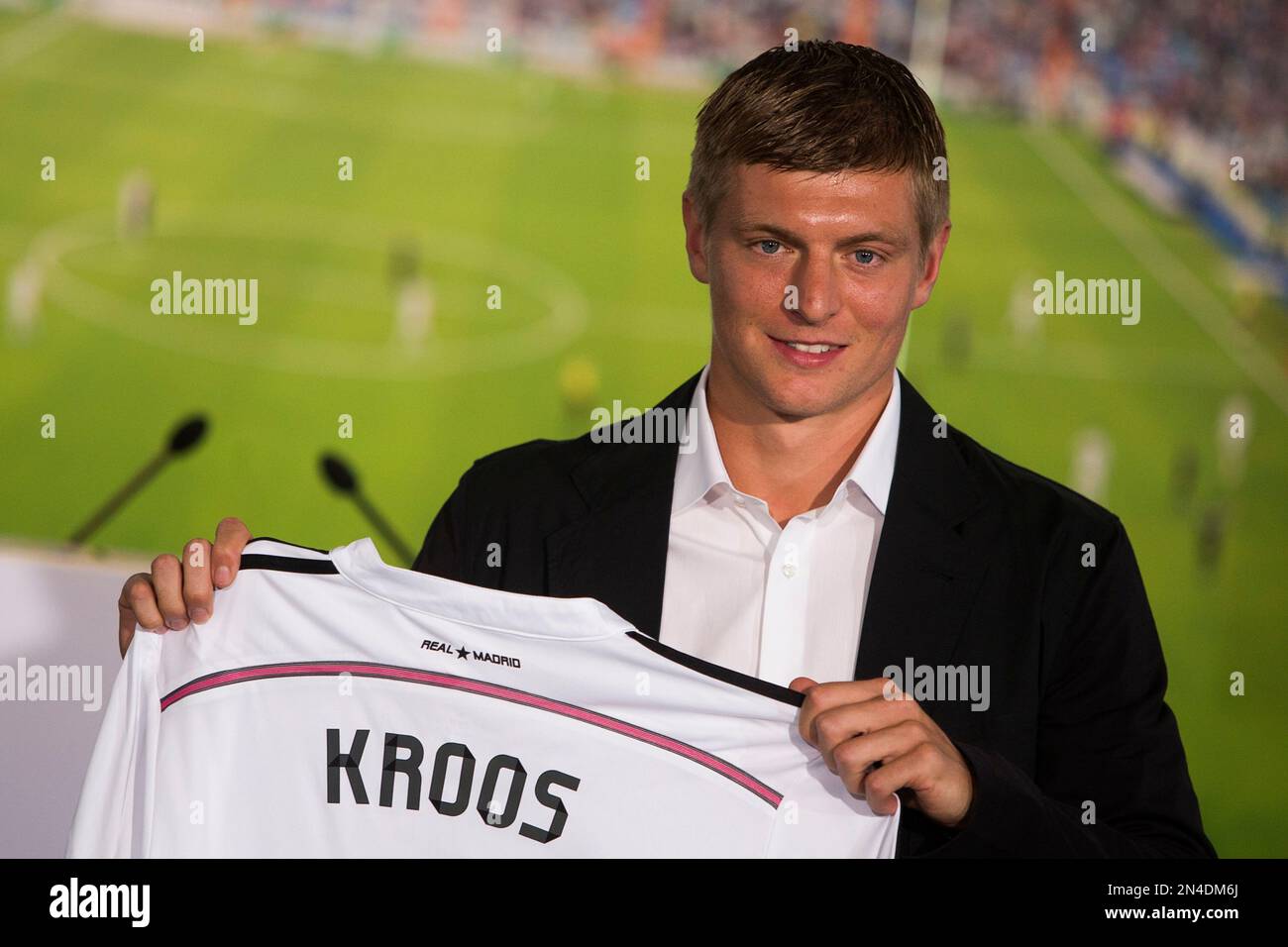 German international soccer player Toni Kroos, poses for the ...