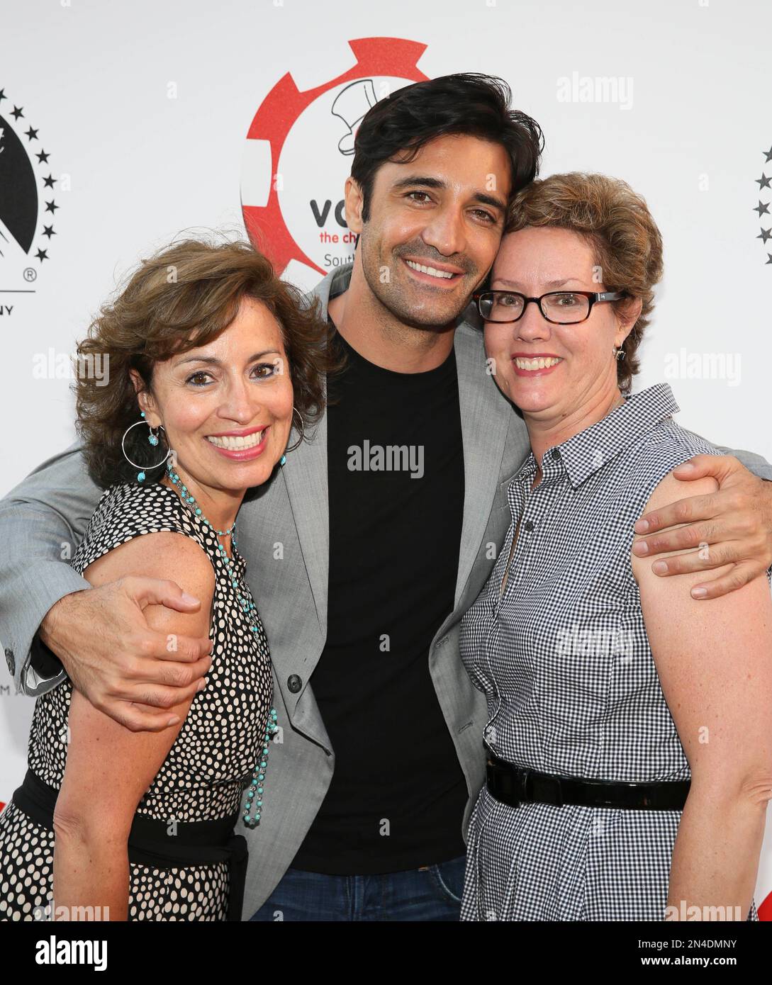 From left, Pat Gonzalez, actor Gilles Marini and Elizabeth O'Neil ...