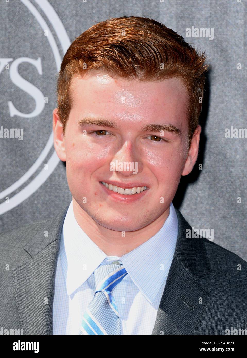 Paralympic sled hockey player Declan Farmer arrives at the ESPY Awards ...