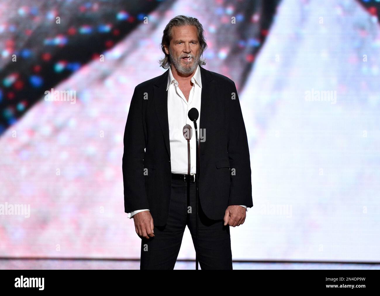 Jeff Bridges presents the Pat Tillman award for service Olympic sledge ...