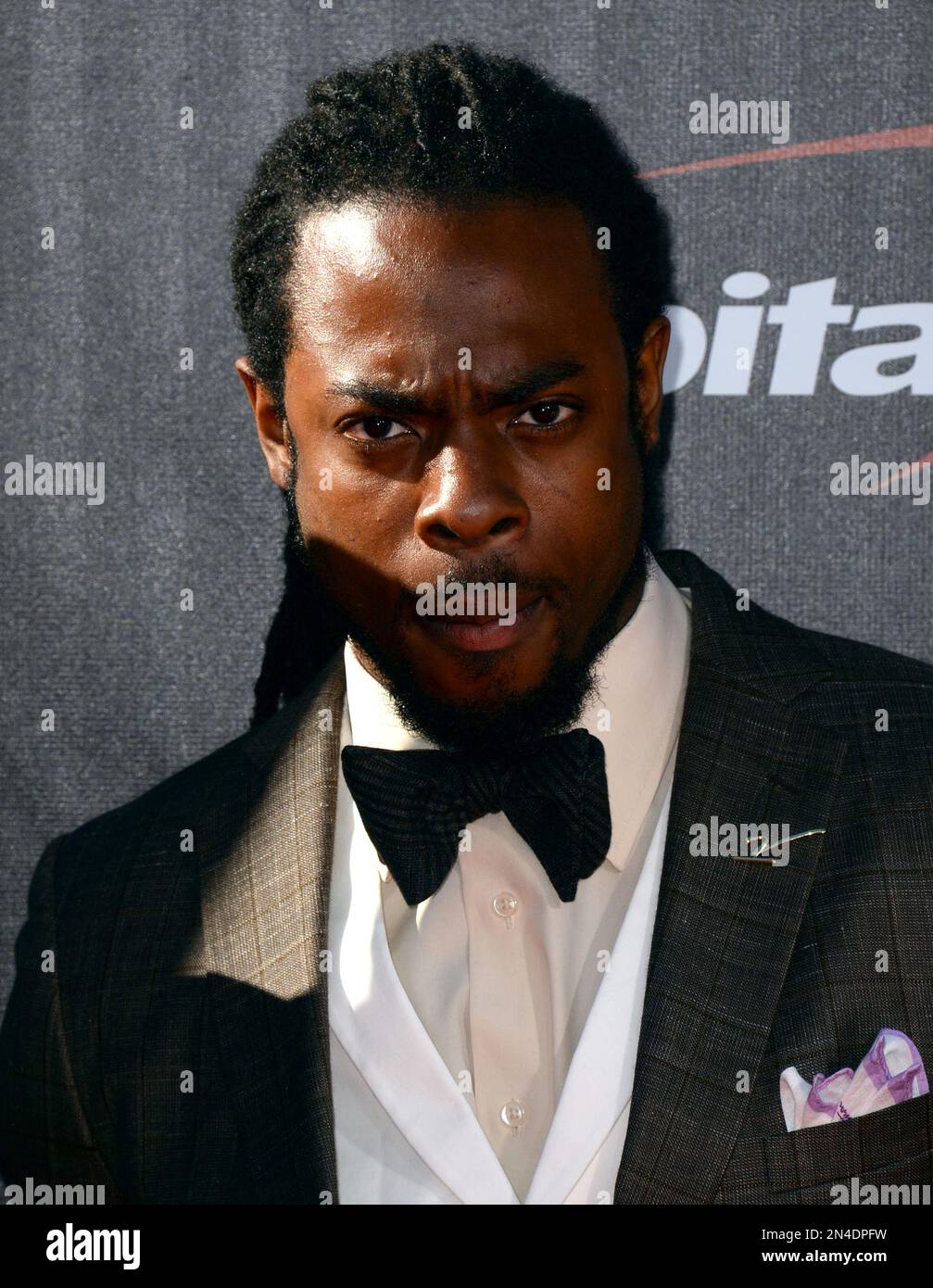 Seattle Seahawks' Richard Sherman arrives at the ESPY Awards at the ...