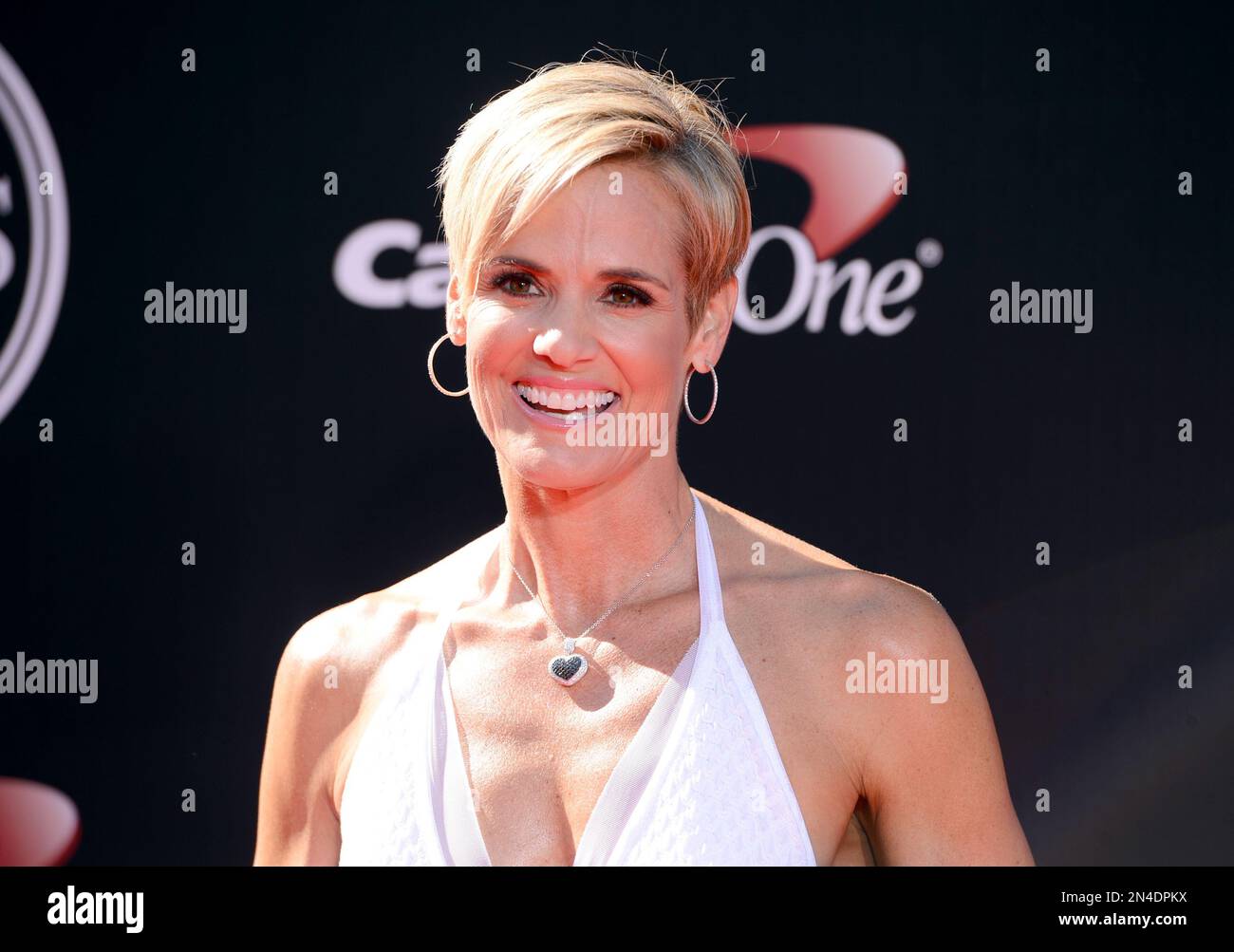Olympian swimmer Dara Torres arrives at the ESPY Awards at the Nokia ...