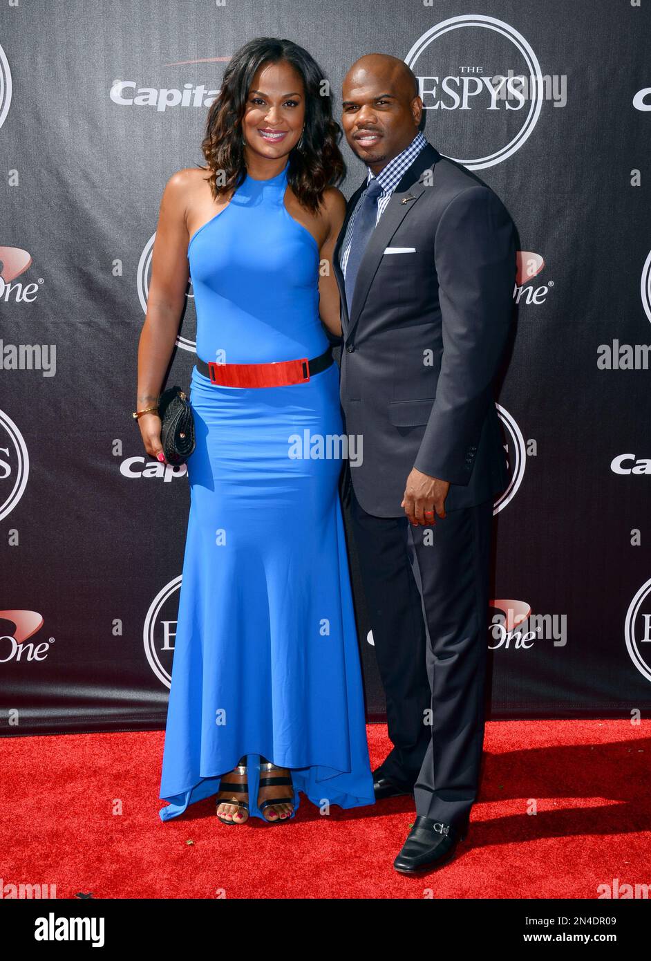 Former boxer Laila Ali and former NFL football player Curtis Conway ...