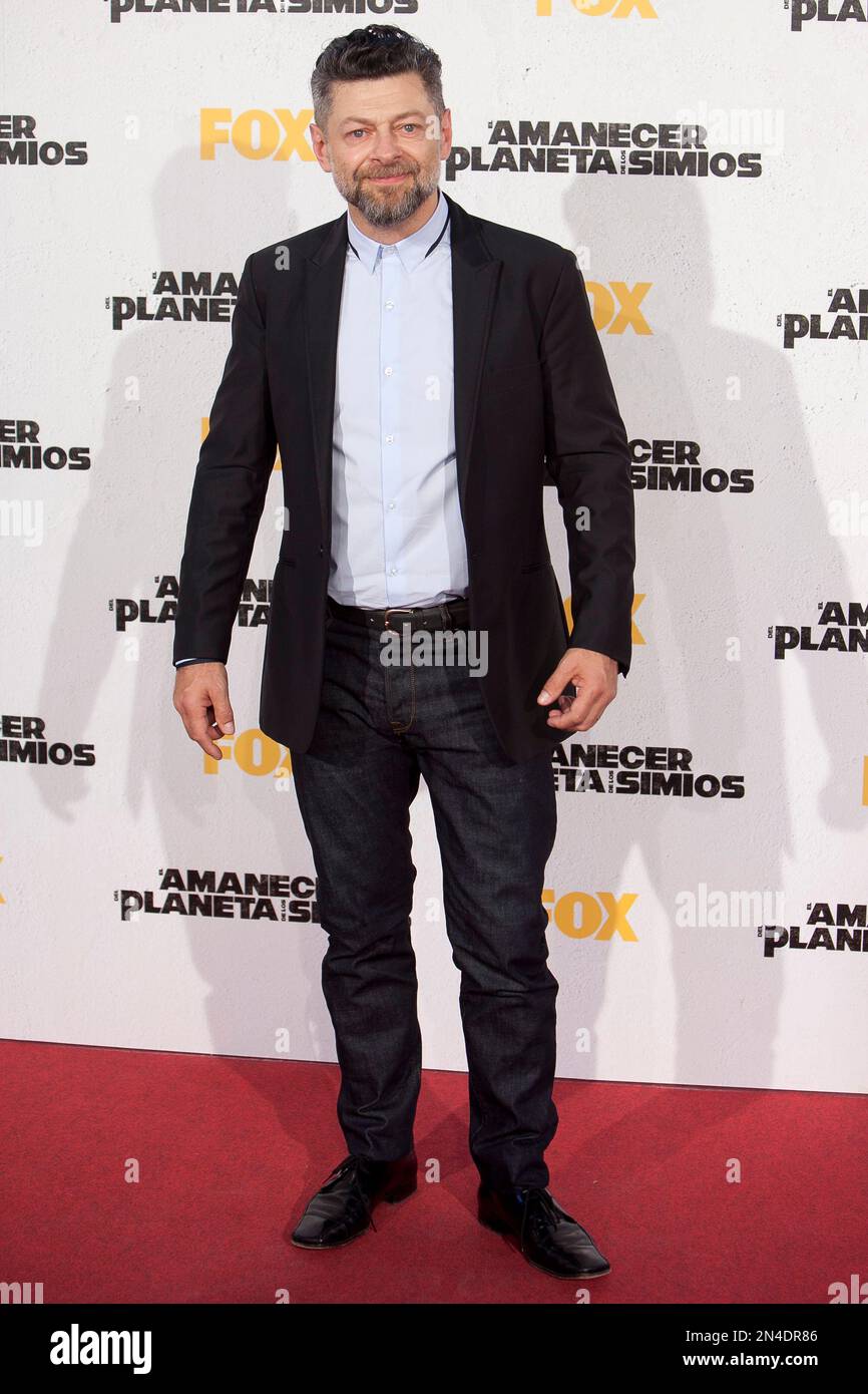 English actor Andy Serkis poses for the photographers during the Spain ...