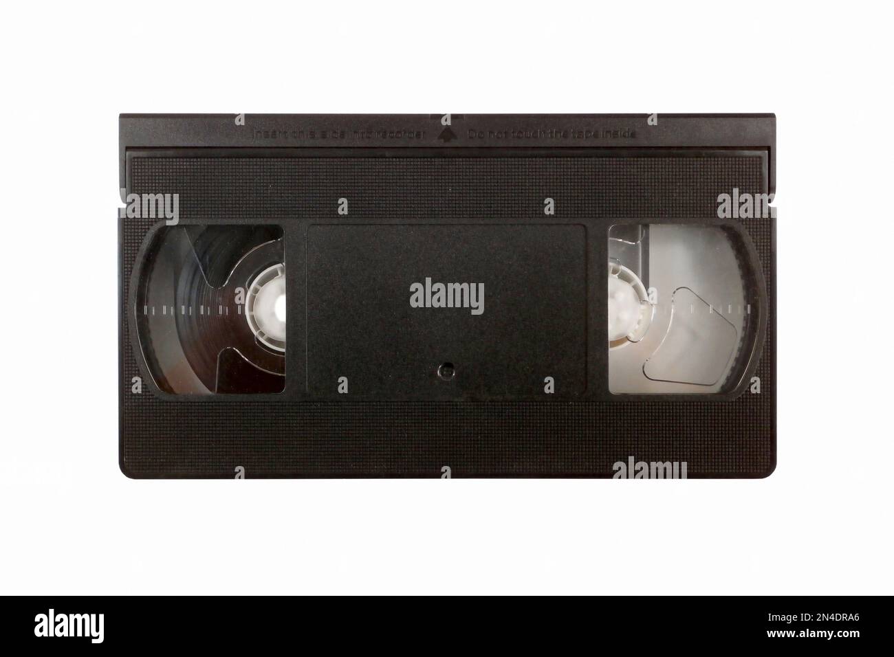 Studio shot of a vintage VHS tape from the nineties isolated on a white ...