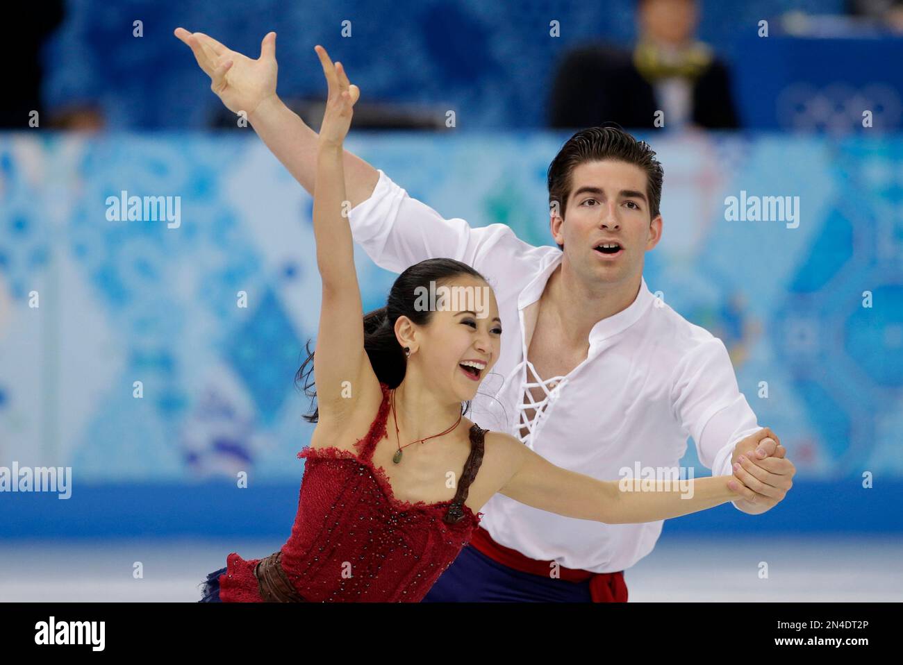FILE- In this Feb. 12, 2014, Felicia Zhang and Nathan Bartholomay, of ...