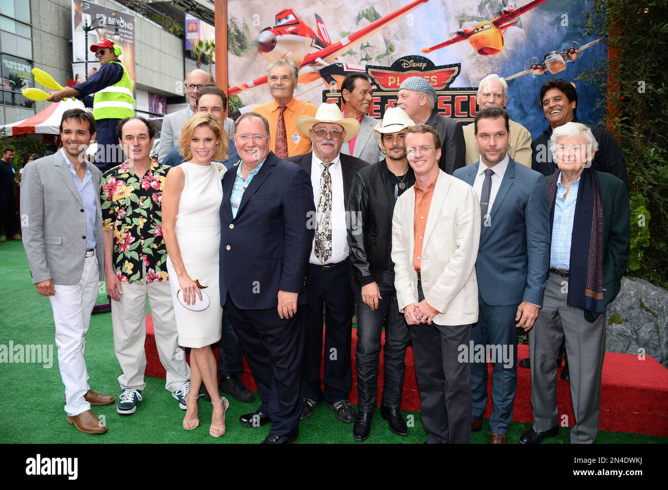 (Top L-R) Producer Ferrell Barron, actors Danny Mann, Patrick Warburton ...