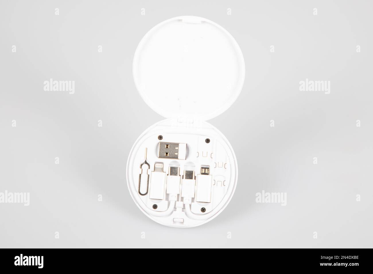 Different Cellphone Adapters Set adapter with usb port and cable on ...