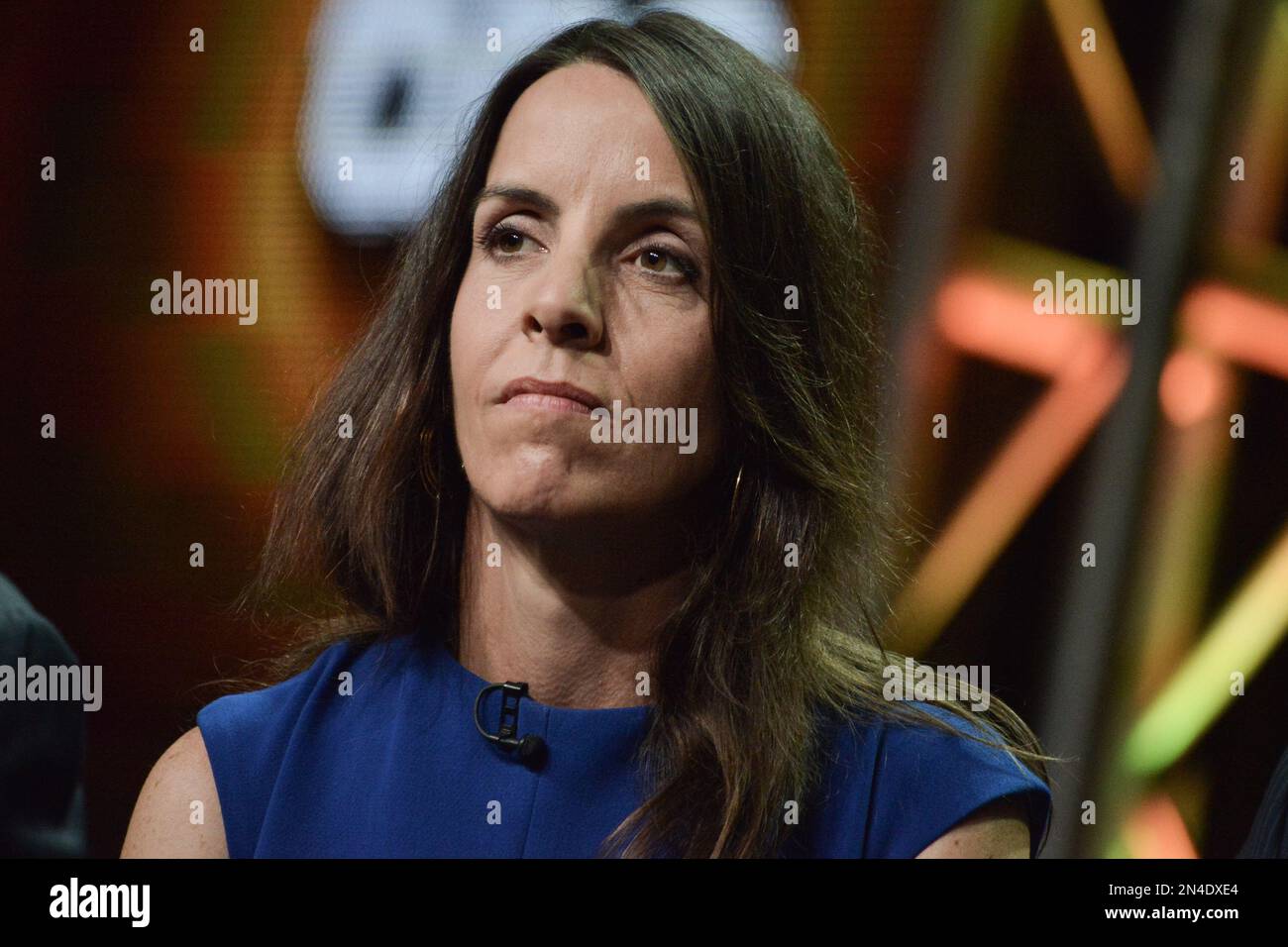 Becky Clements onstage during the "Cristela" panel at the Disney/ABC ...