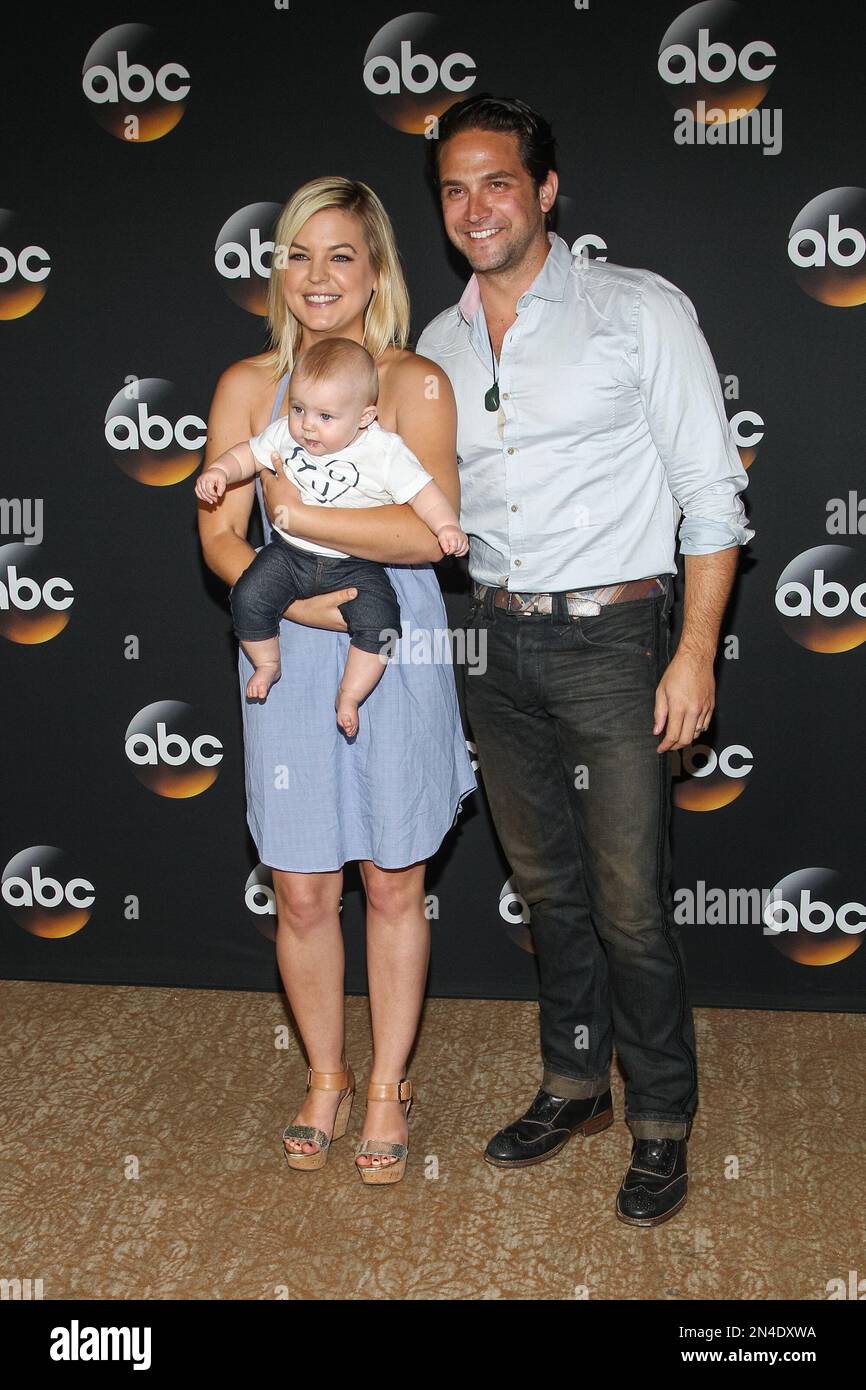 Kirsten Storms, Brandon Barash, and baby Harper Rose Barash attend the ...