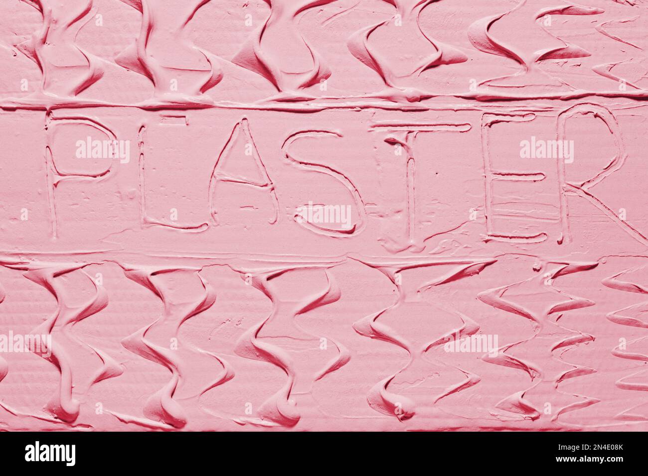 Plaster wall, pink color stucco, putty background Stock Photo - Alamy
