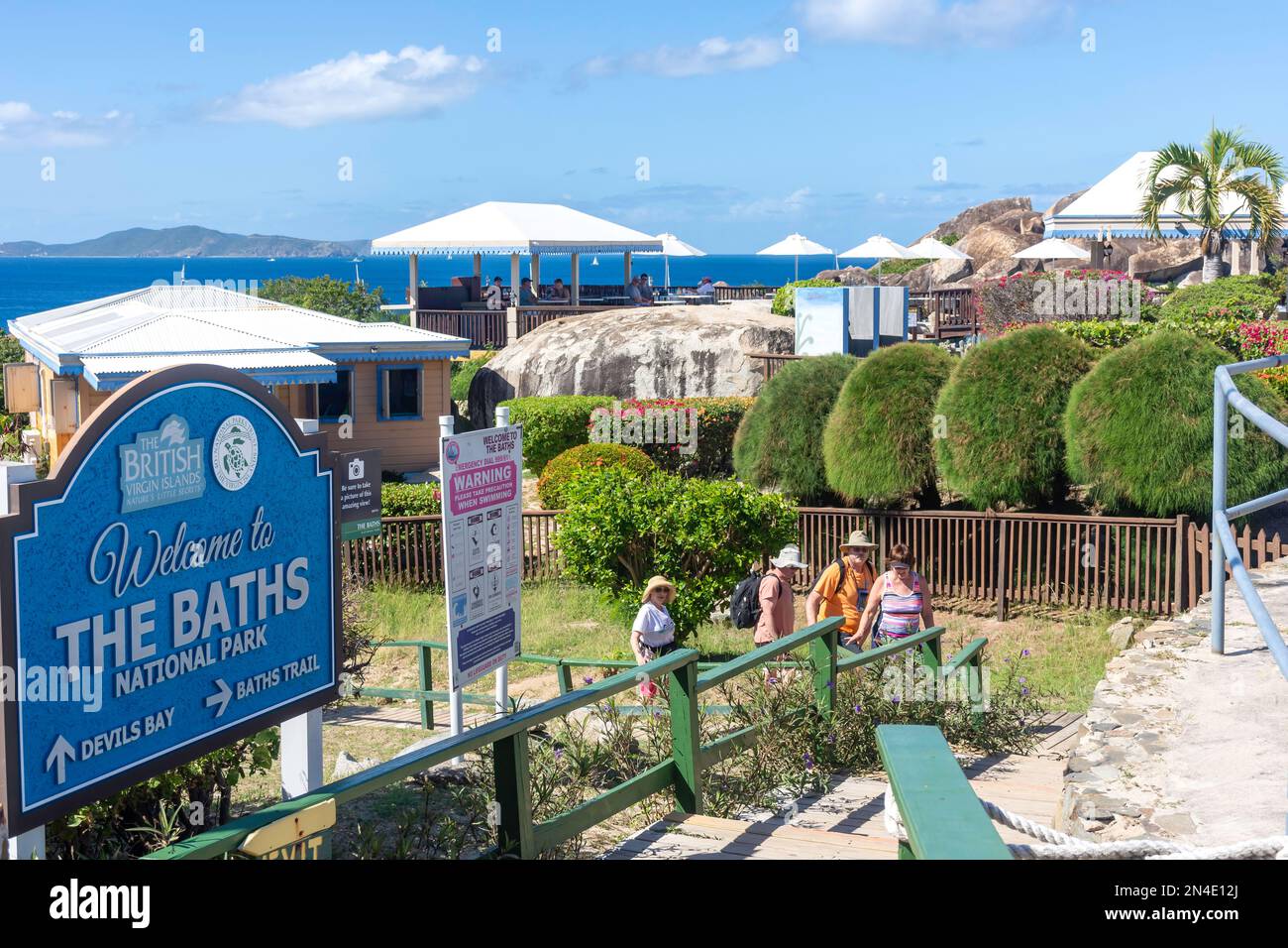 Entrance to The Baths National Park, Virgin Gorda, The British Virgin ...