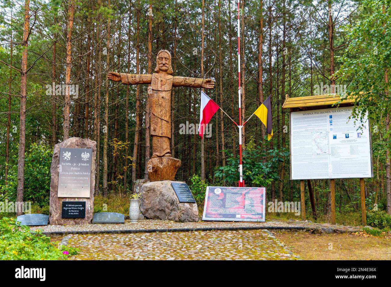 Borowy Mlyn, Poland - August 3, 2021: Memorial and shrine of Kashubian ...