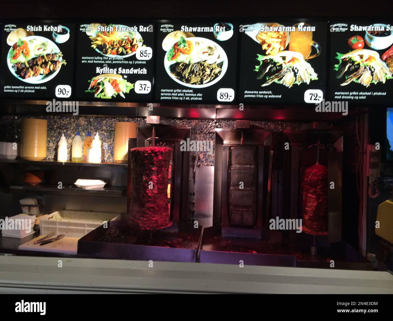 This May 2014 photo shows the interior Shawarma Grill House in ...