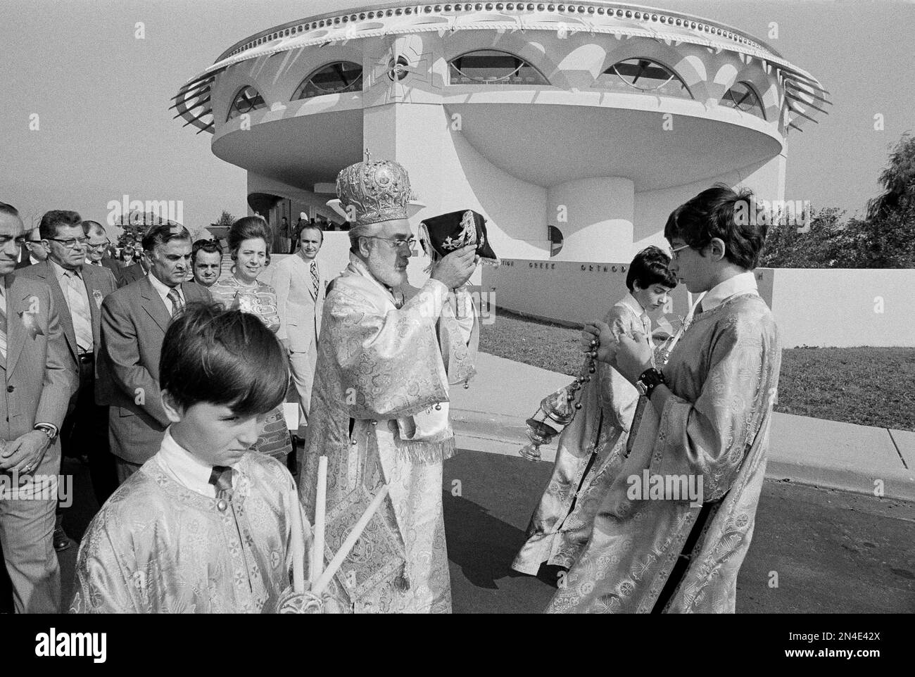 Archbishop Iakovos, primate of the Greek Orthodox Churches of North and ...