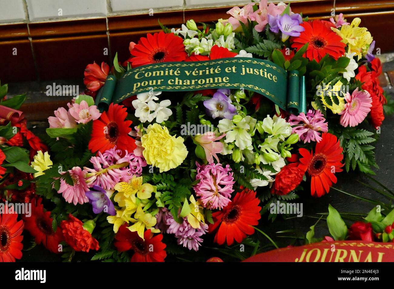 Tribute of the nine people killed by the French police during the ...