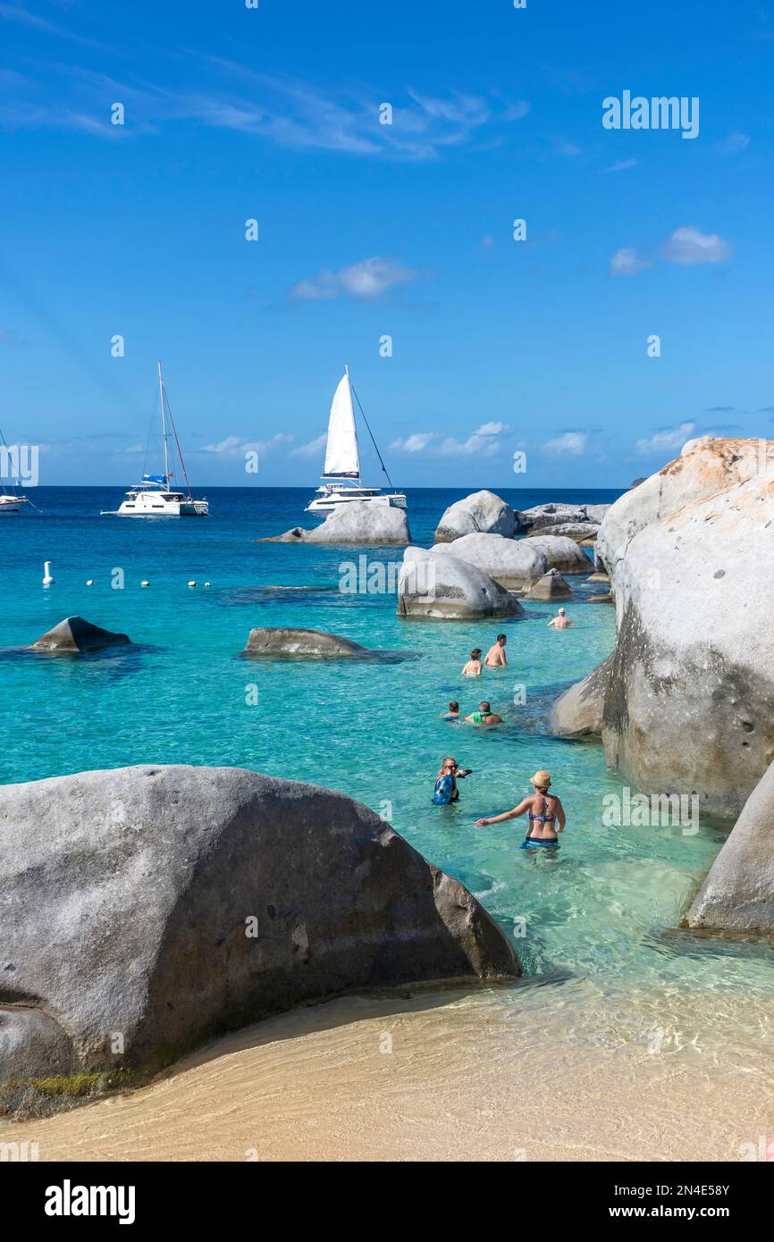 Devil's Bay Beach at The Baths National Park, Virgin Gorda, The British ...