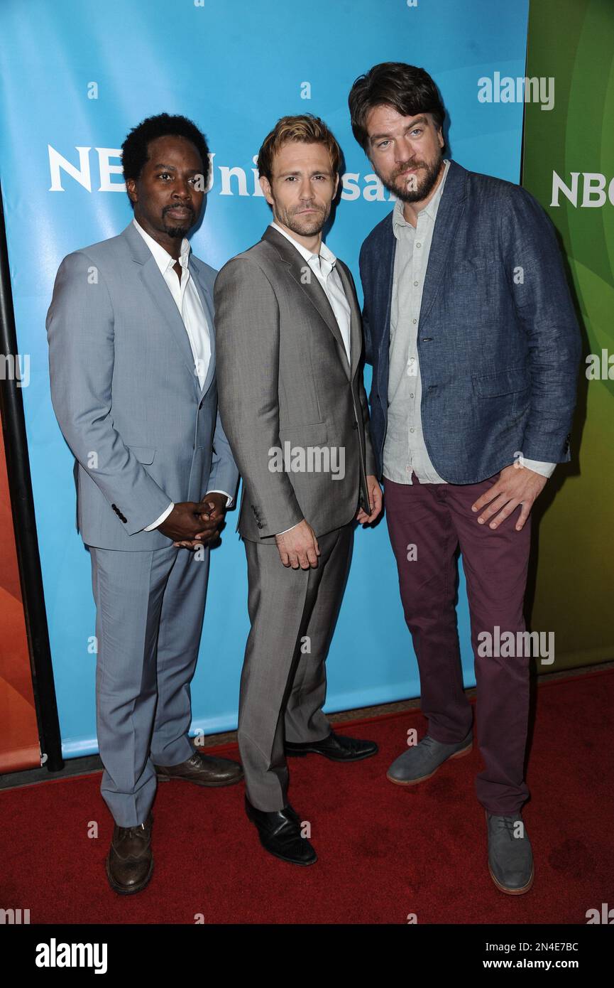 From left, Harold Perrineau Jr., Matt Ryan, Charles Halford attends the ...