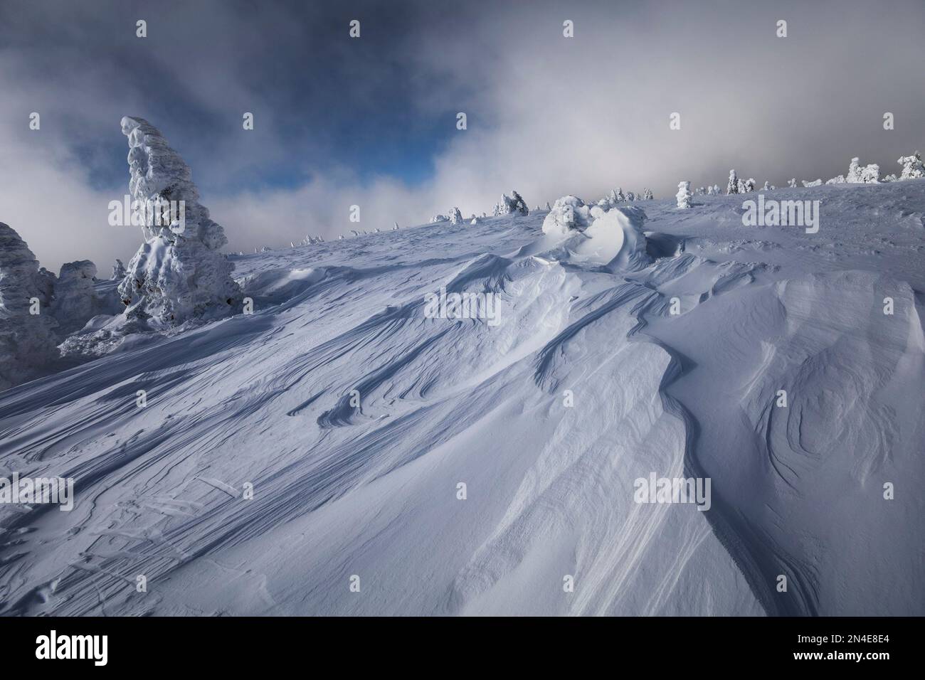Velky Maj, Jeseniky mountains, Czech Republic, Czechia. Landcape of ...