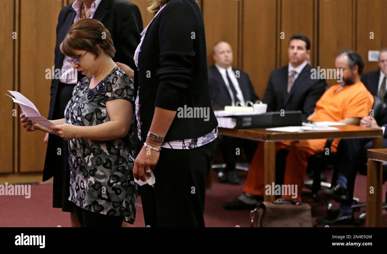 FILE - In this Aug. 1, 2013 file photo, Michelle Knight speaks during ...