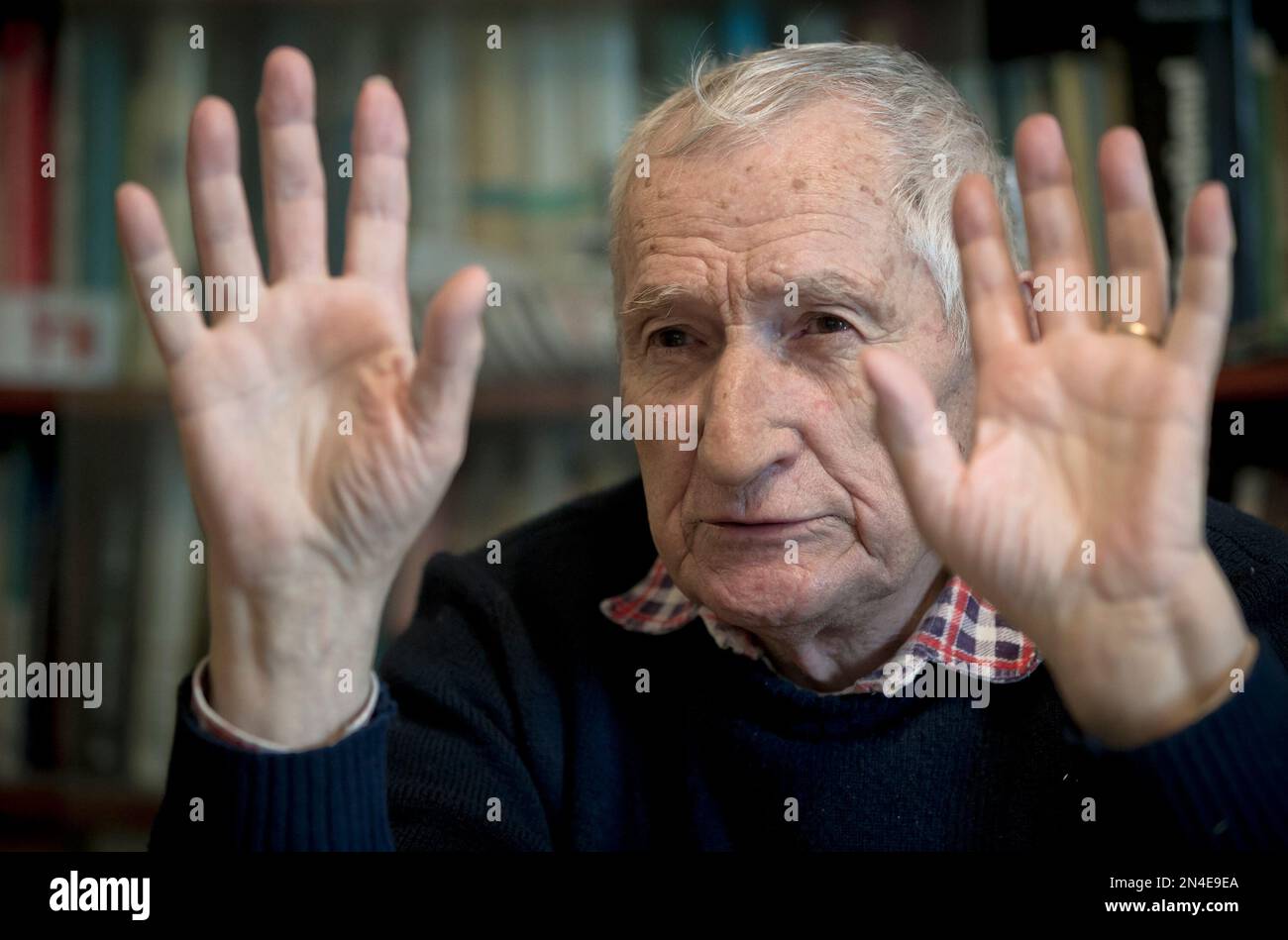 In this July 8, 2014, photo, former political prisoner Valentin Cristea ...