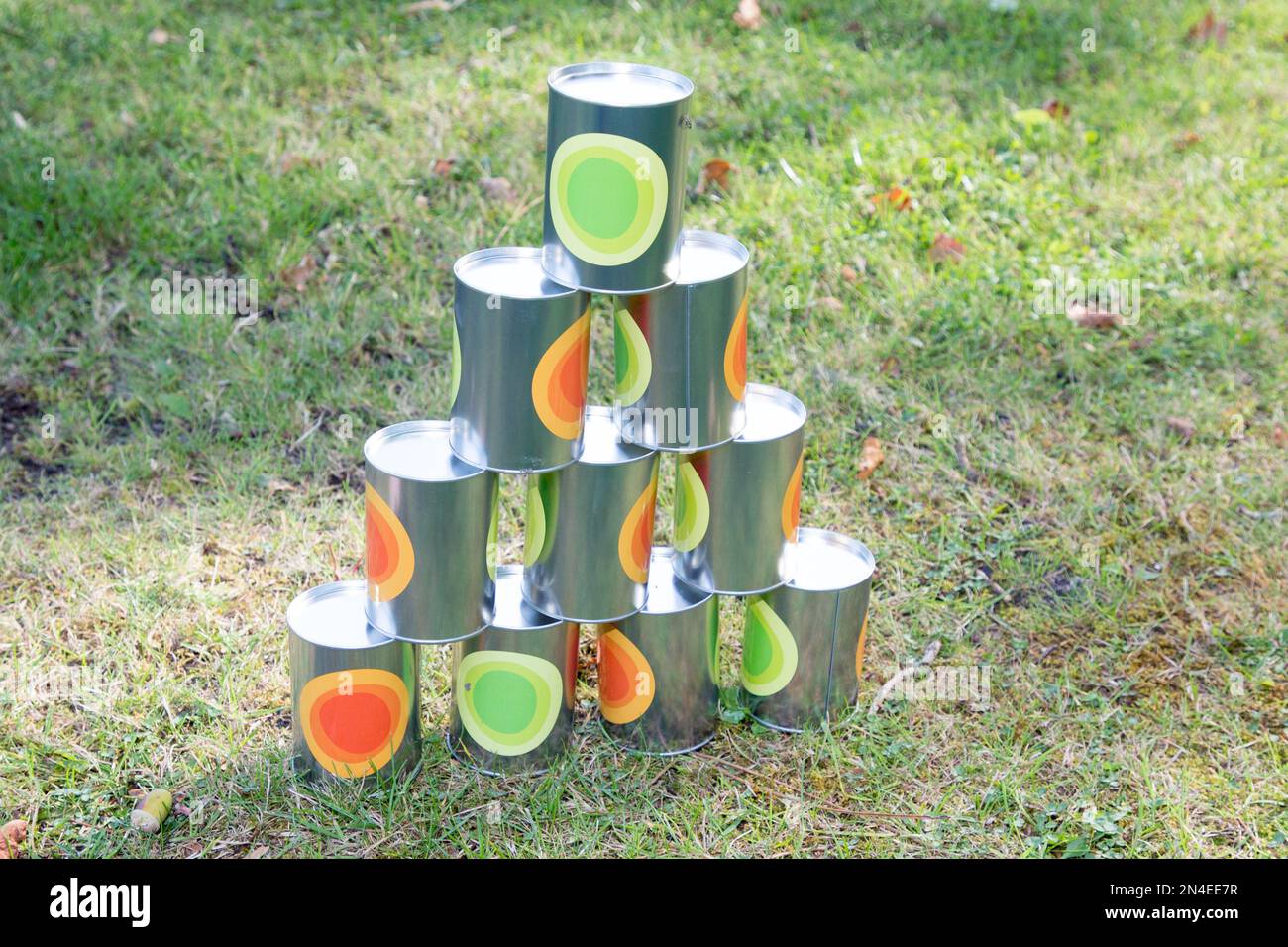 Stack of cans pyramid hi-res stock photography and images - Alamy