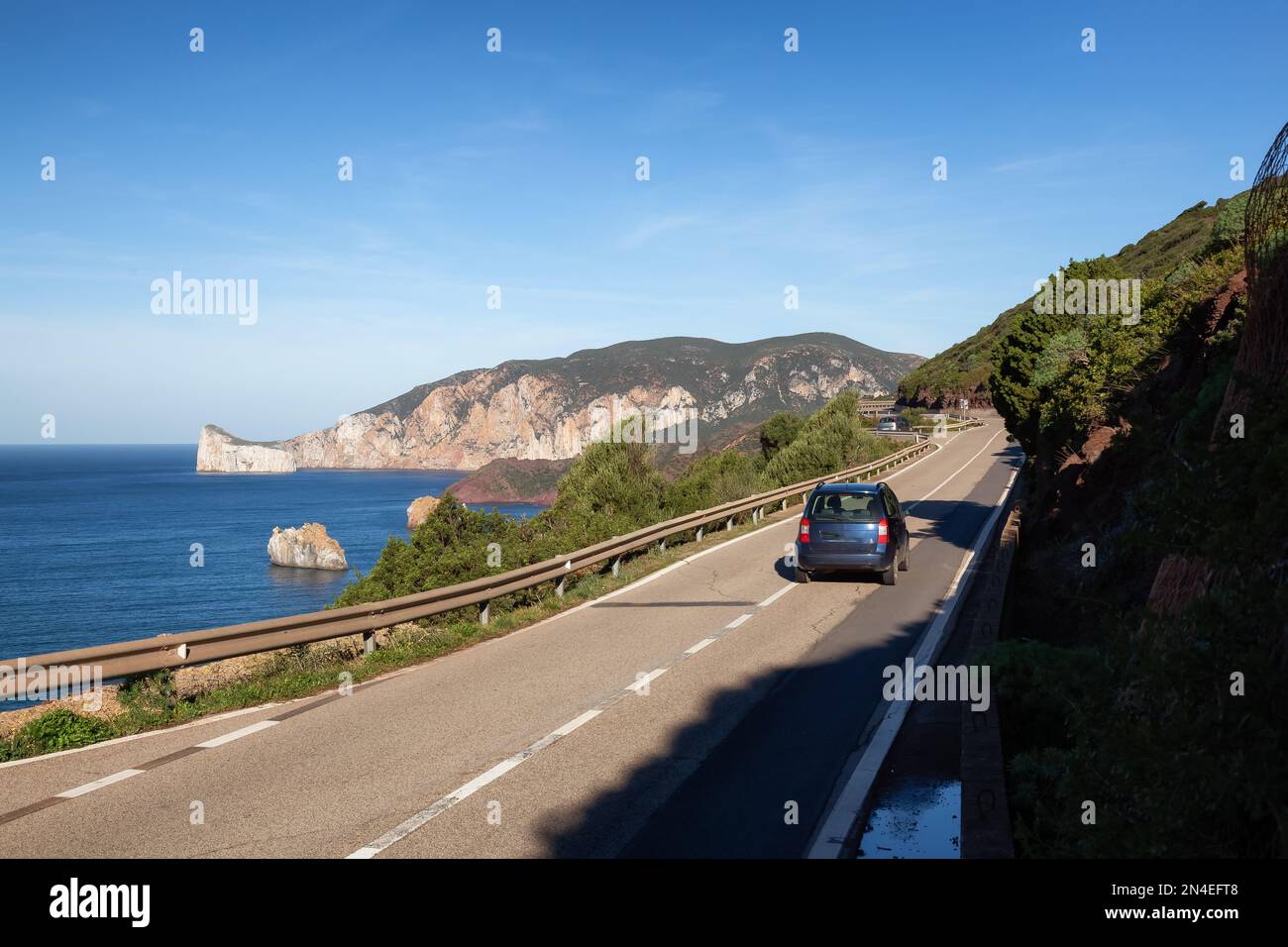 Scenic Highway on the Sea Coast. Sardinia, Italy Stock Photo - Alamy