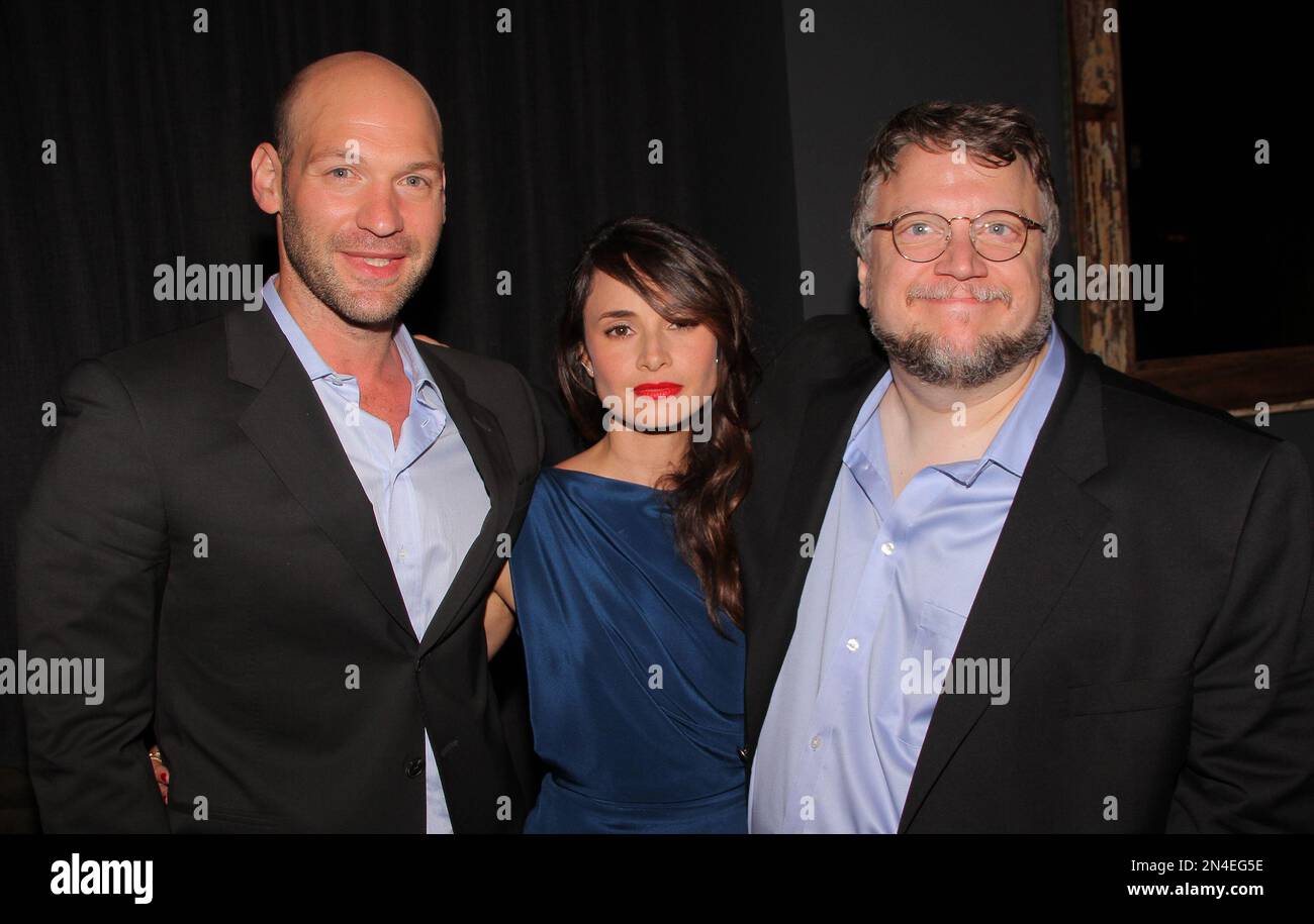 Actors Corey Stoll, Mia Maestro and executive producer Guillermo Del ...