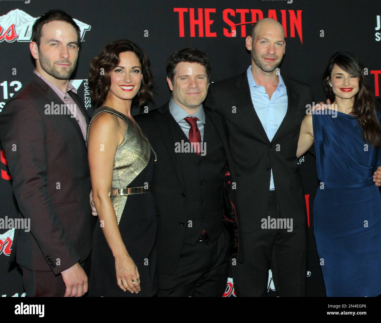 The Strain Cast: Drew Nelson, Natalie Brown, Sean Astin, Corey Stoll ...