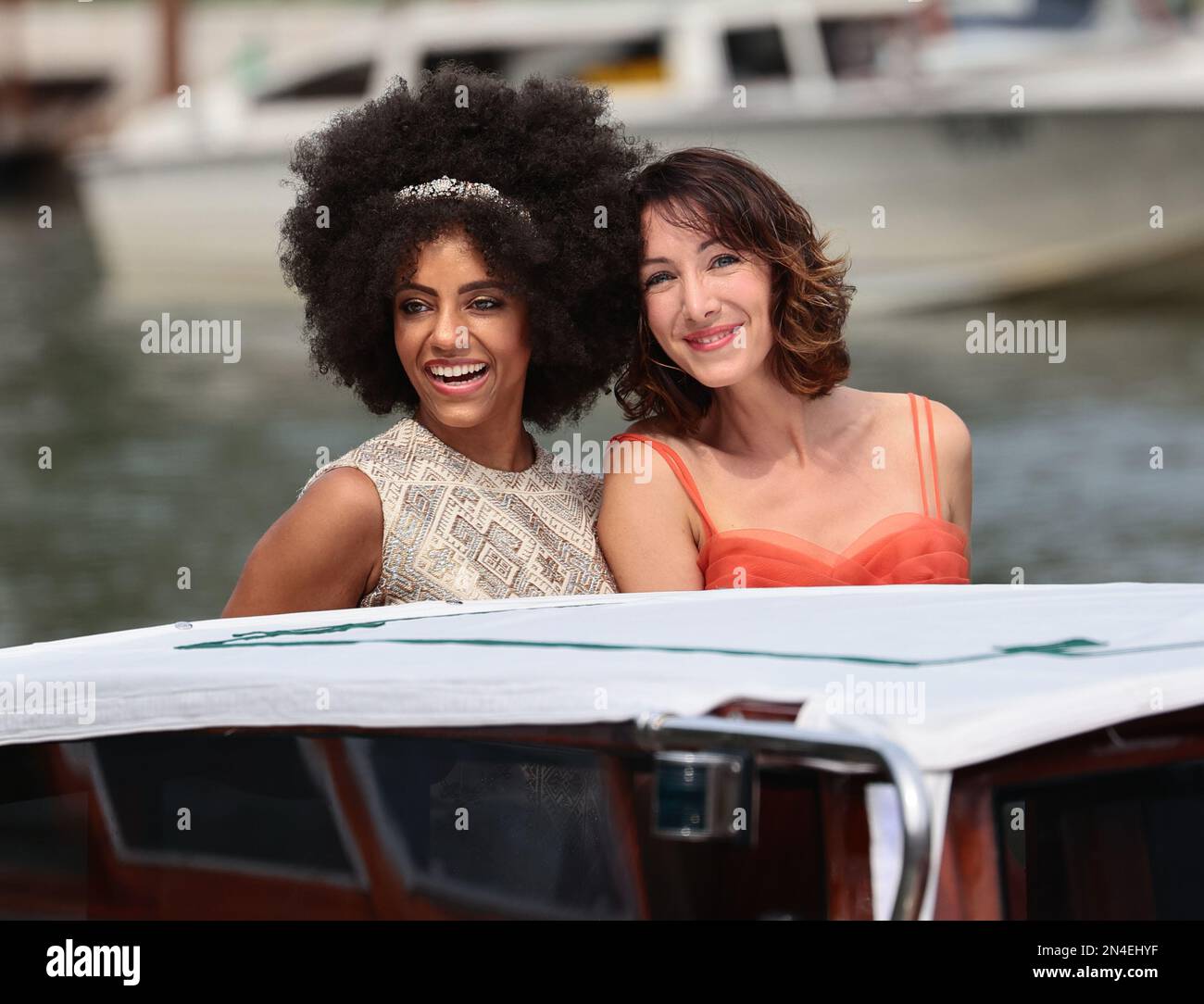 VENICE, ITALY - SEPTEMBER 03: Lisa Miranda and Marinelly Vaslon during ...