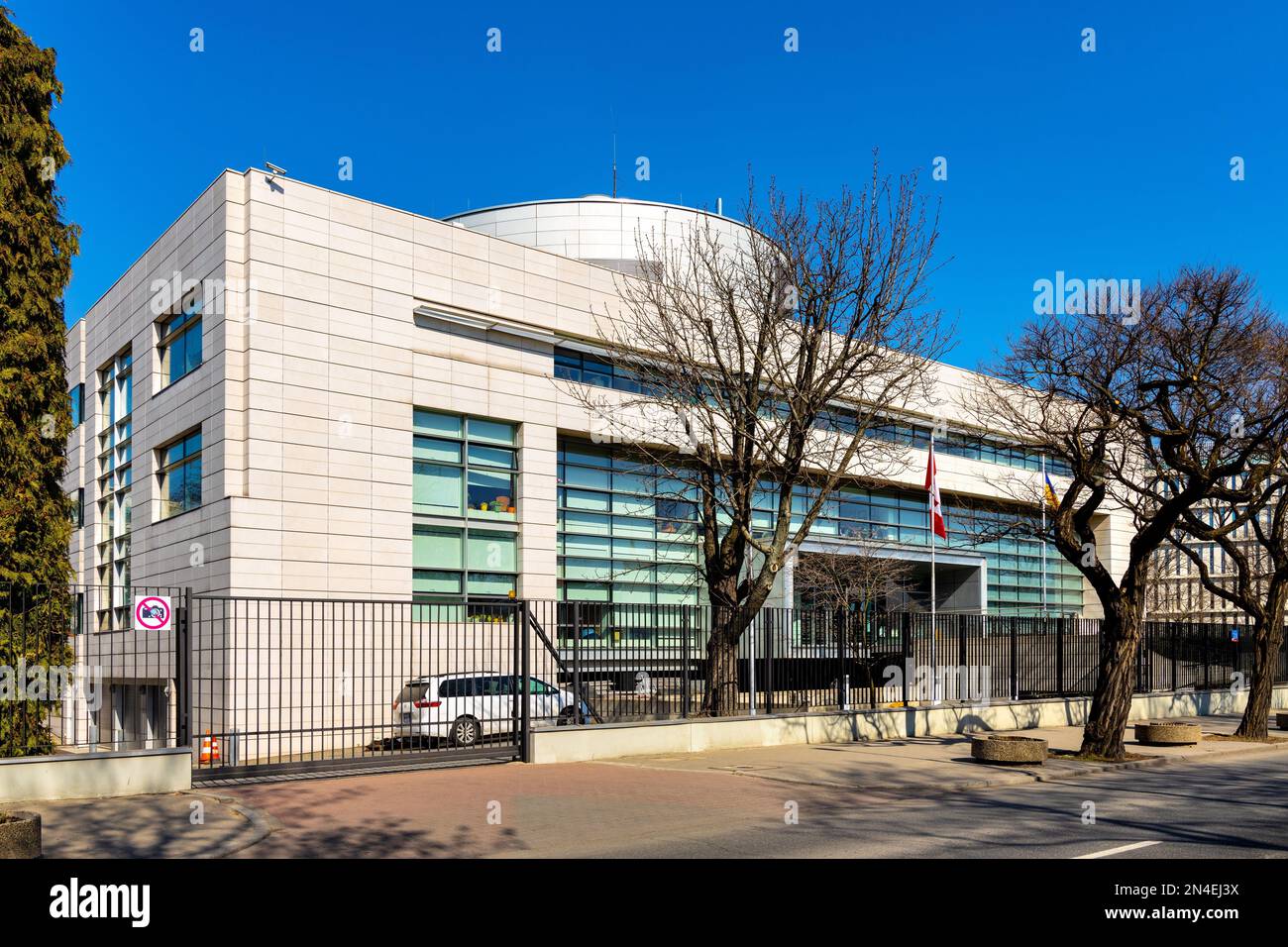 Warsaw, Poland - March 25, 2022: Embassy of Canada at Matejki and ...
