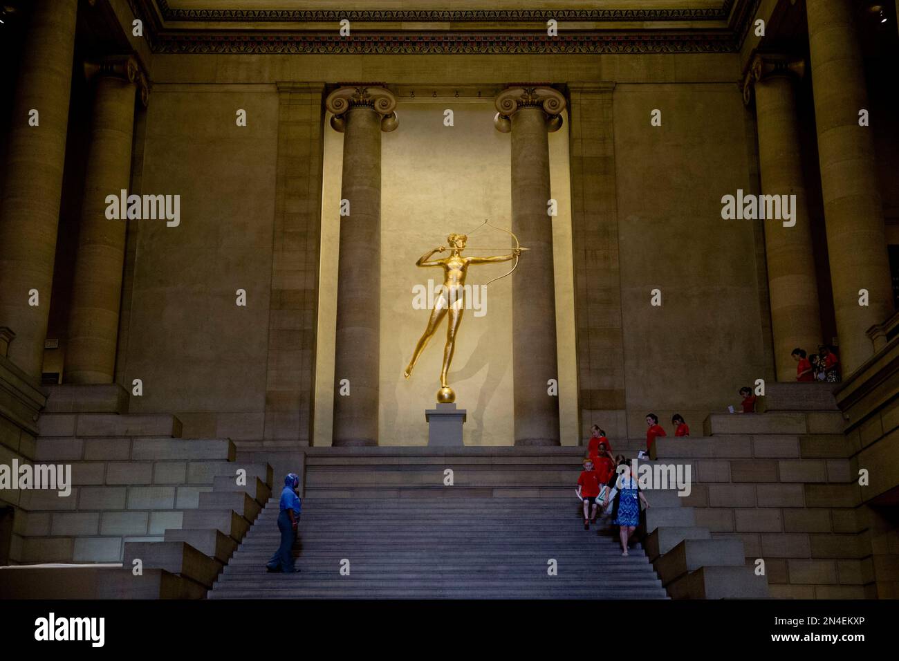 The 13-foot-tall sculpture of the Roman goddess Diana by Augustus Saint ...