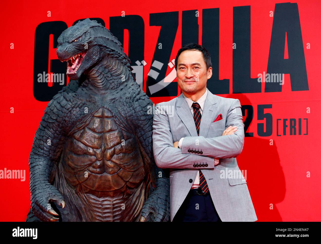 Japanese actor Ken Watanabe poses for photographers during the Japan ...