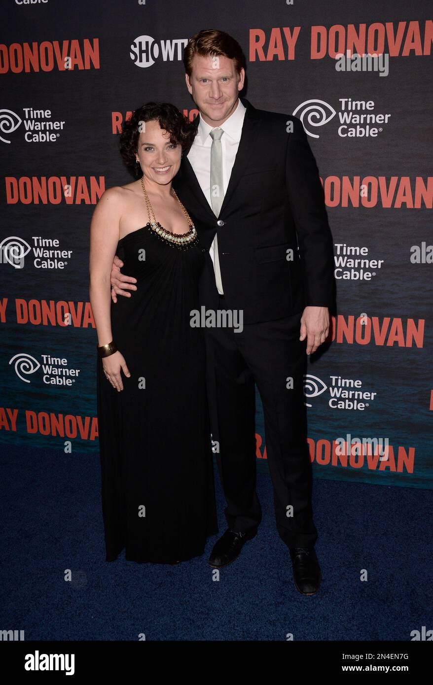 Actor Dash Mihok, right, and his wife Valeria Mason attend the season 2 ...