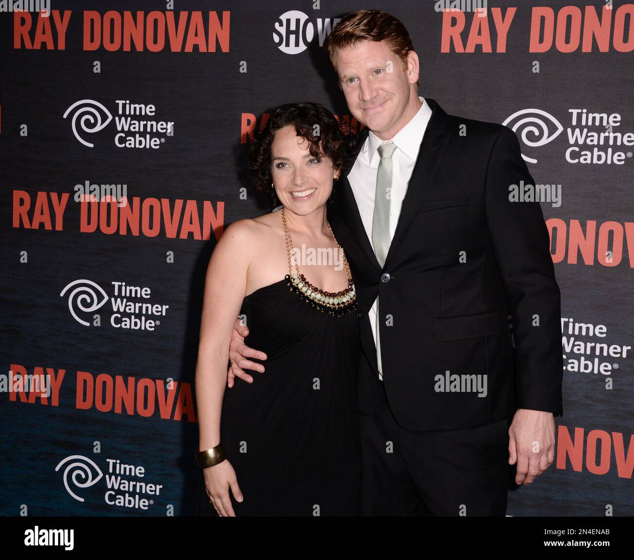 Actor Dash Mihok, right, and his wife Valeria Mason attend the season ...