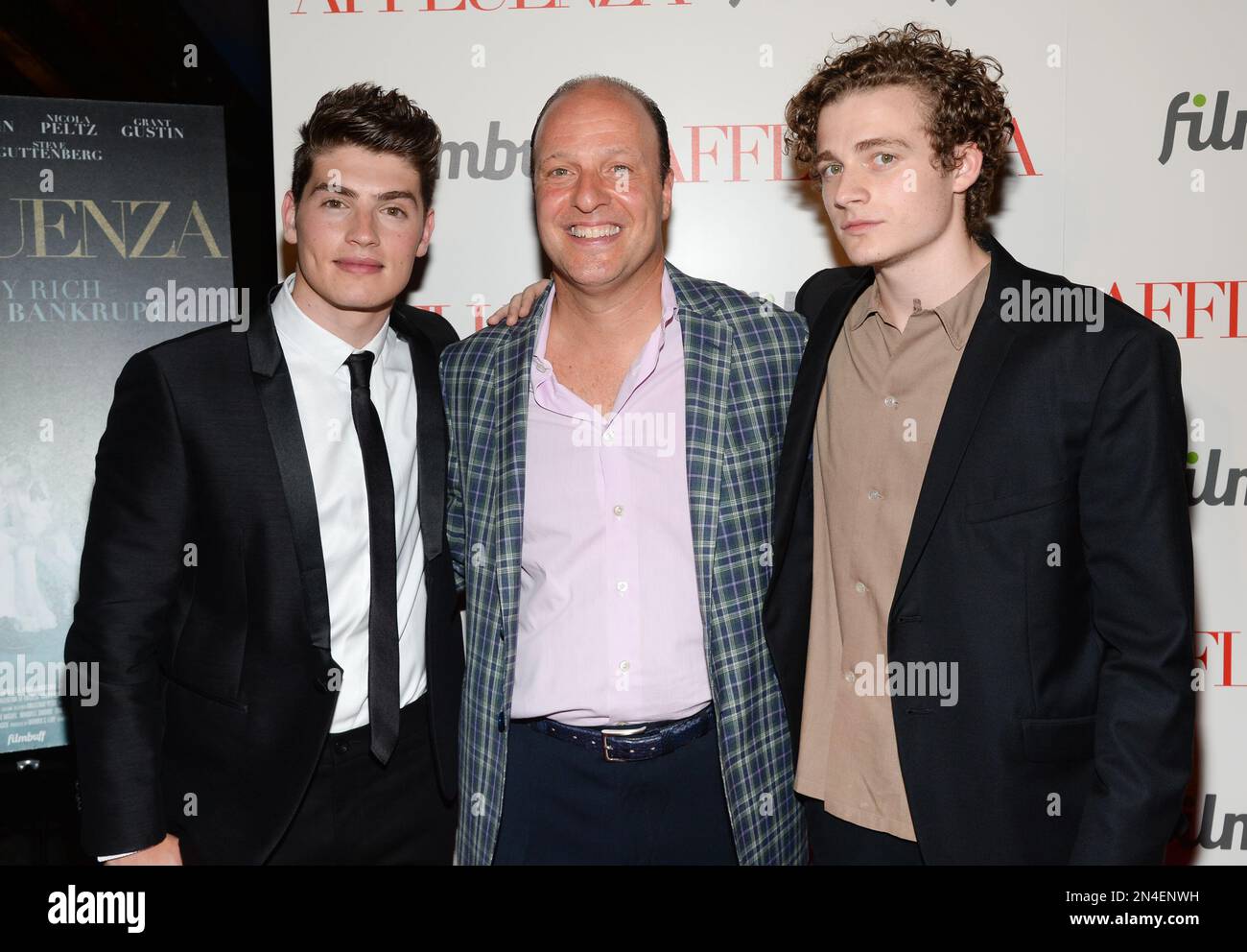 Actor Gregg Sulkin, left, producer Morris Levy and actor Ben Rosenfield ...