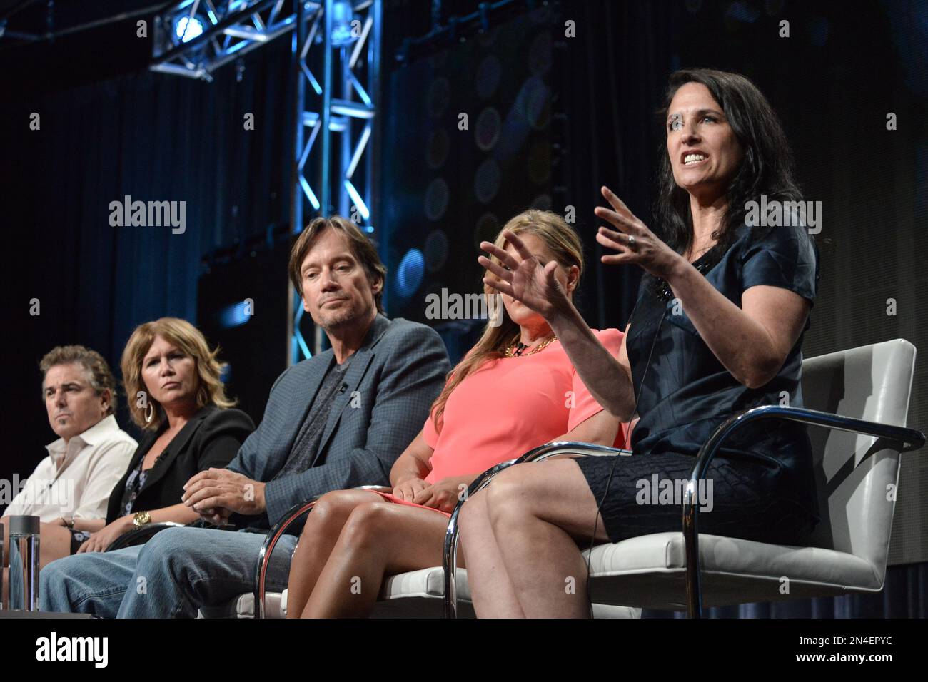 From left, Christopher Knight, Tracey Gold, Kevin Sorbo, Nicole Eggert ...