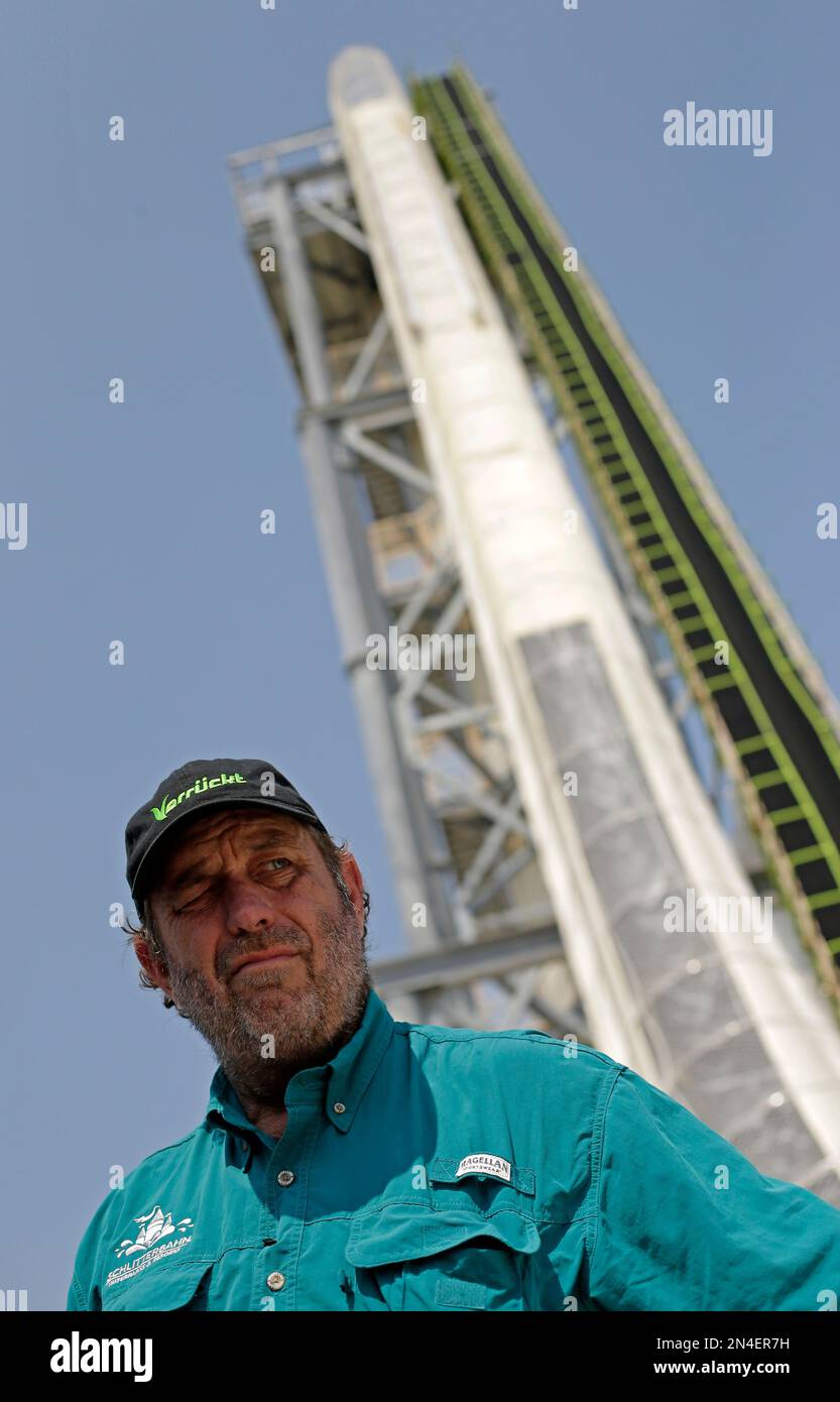 Ride designer Jeff Henry looks over his creation, the world's tallest ...