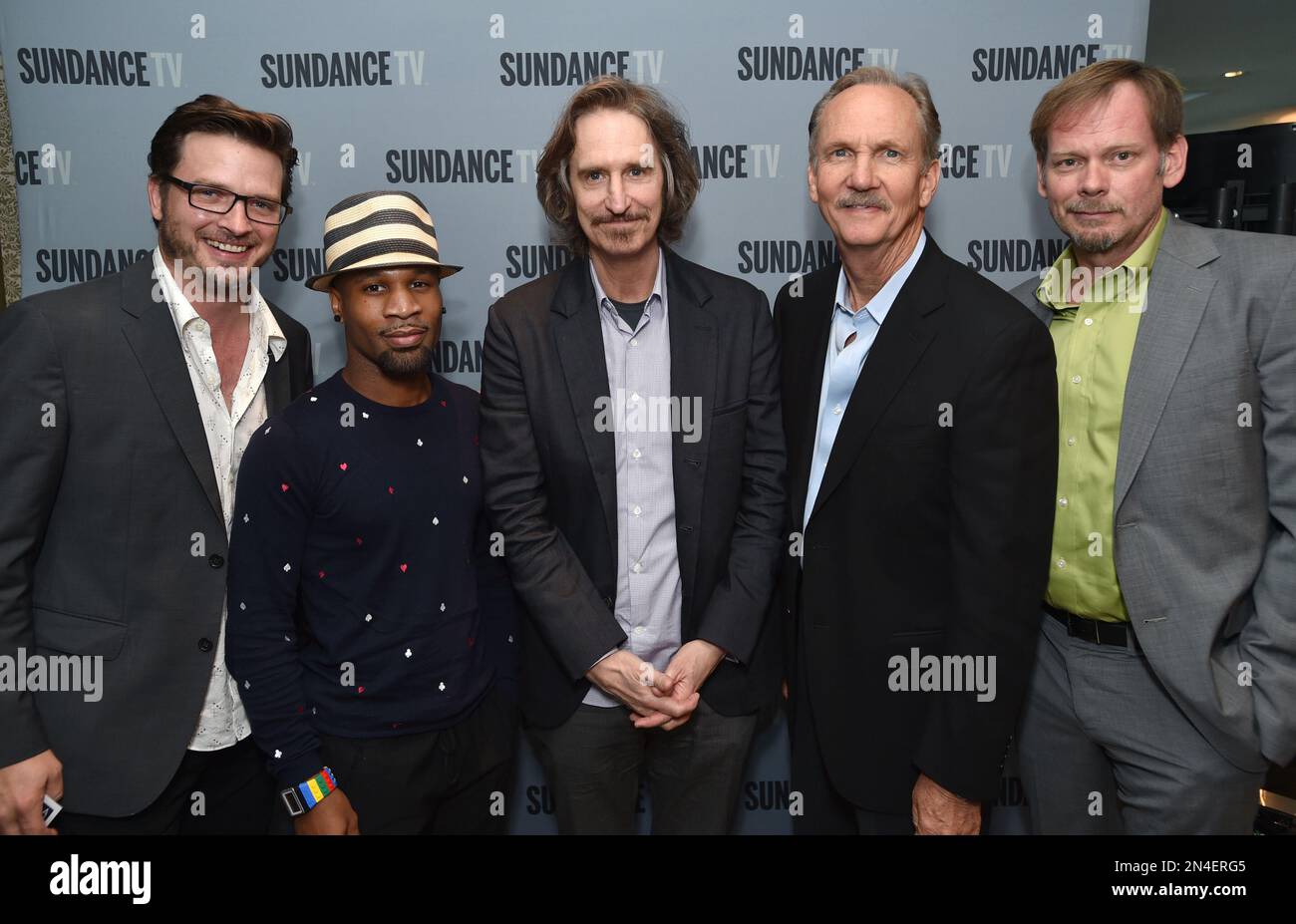 Aden Young, and from left, Johnny Ray Gill, Ray McKinnon, Michael O ...