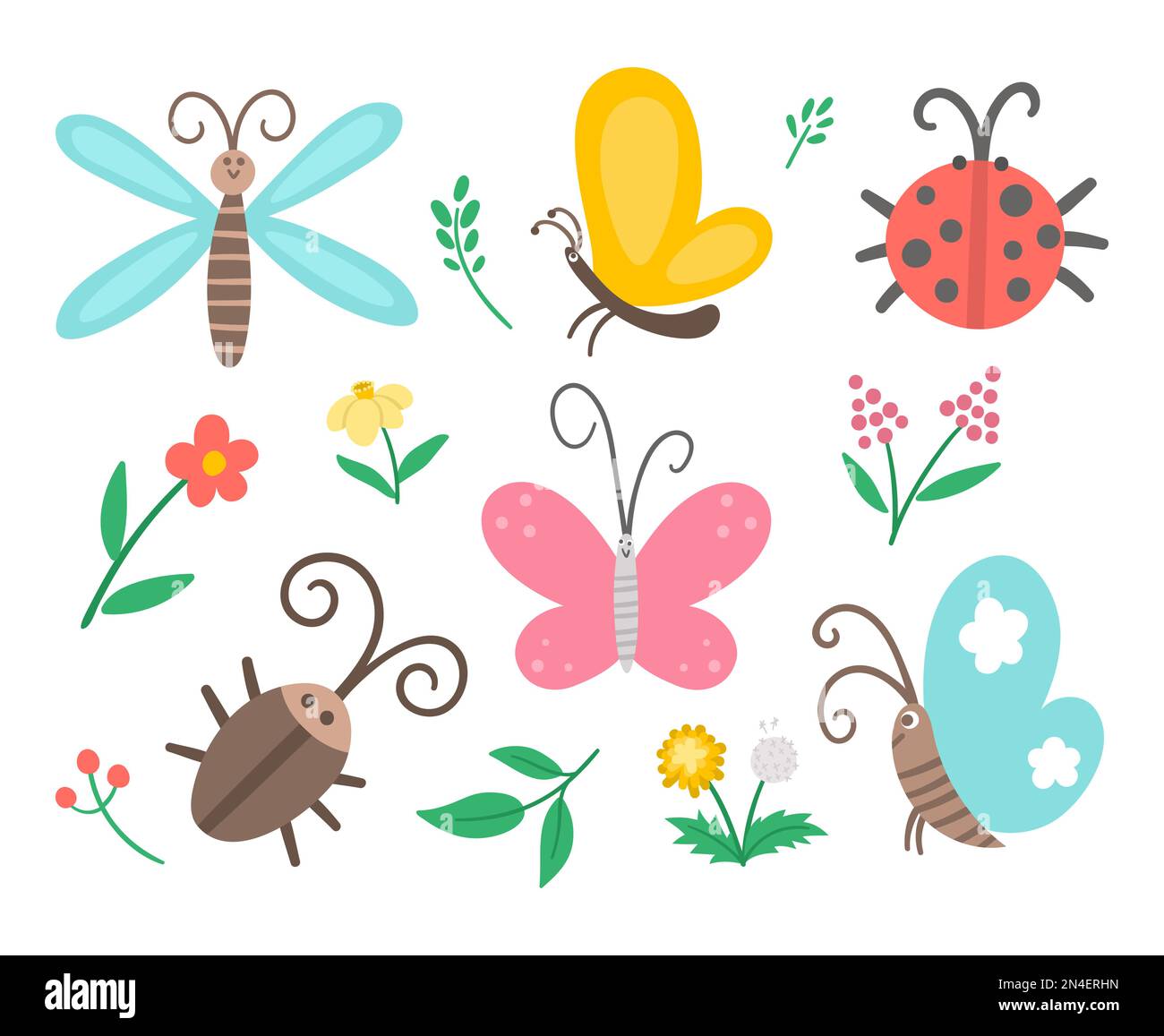 Whimsical animal vector pack hi-res stock photography and images - Alamy