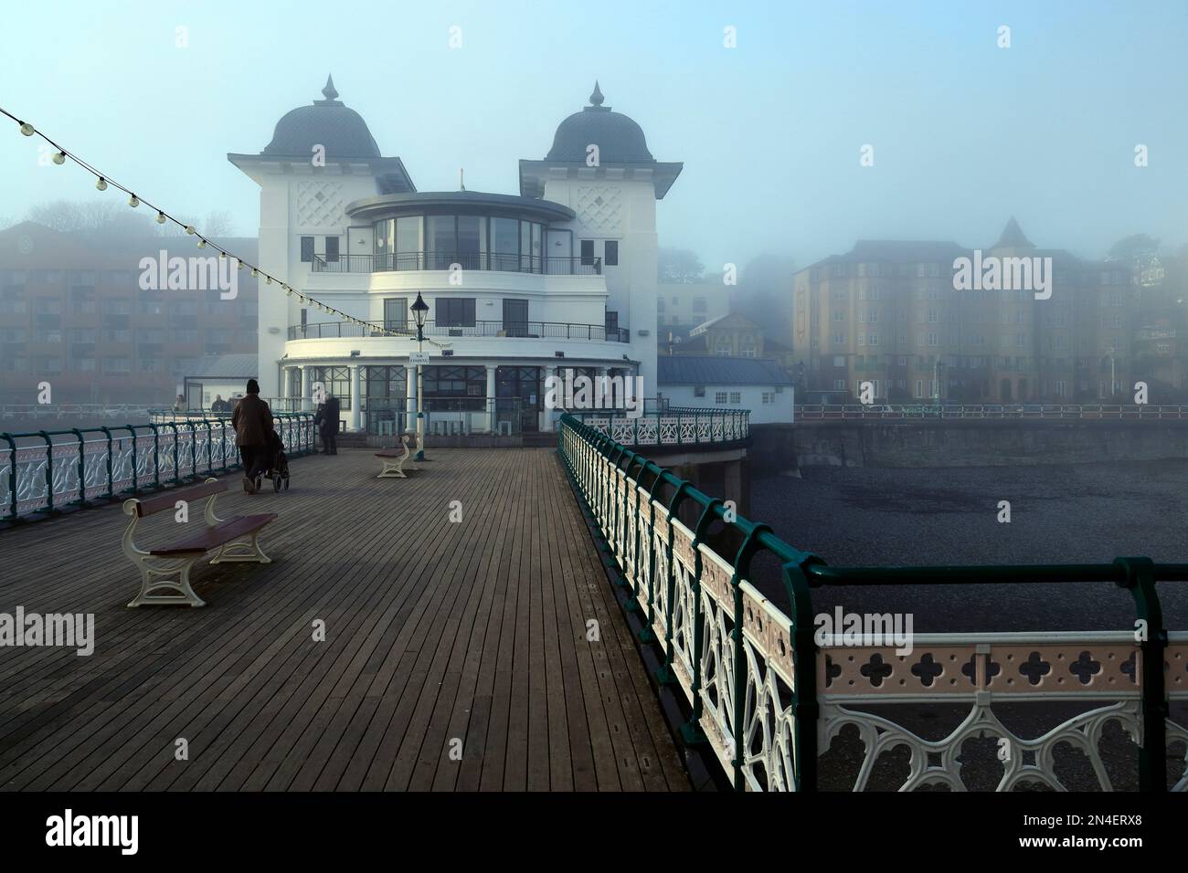Penarth pier fog hi-res stock photography and images - Alamy