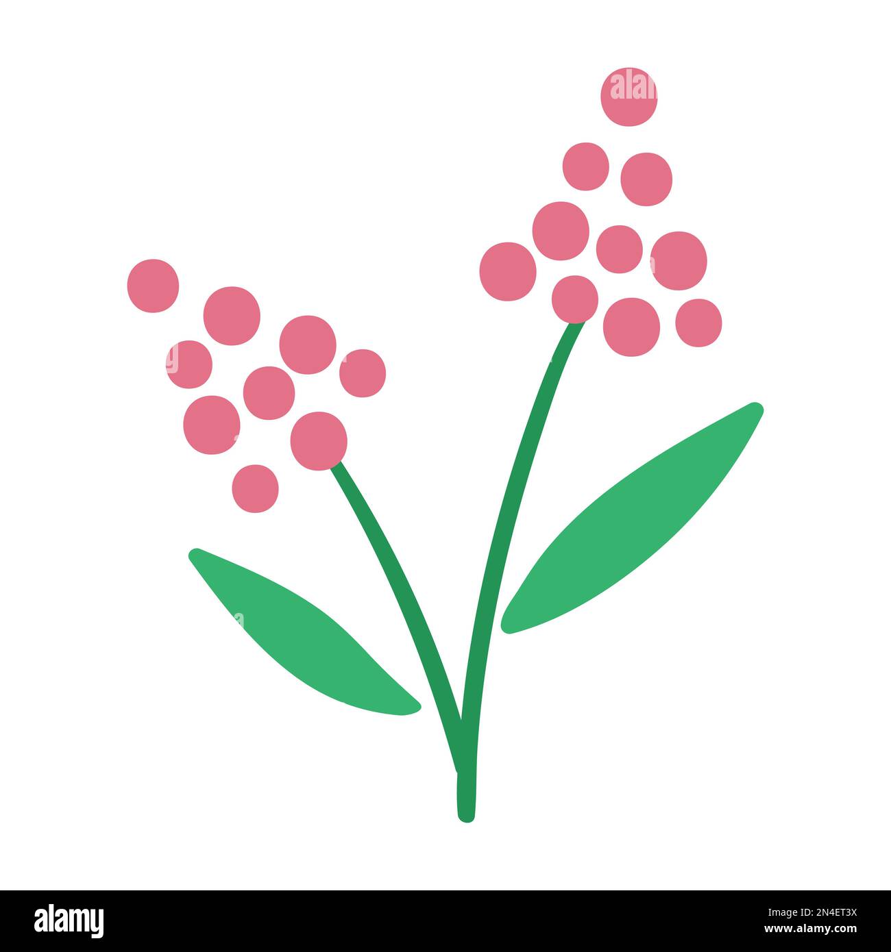 Vector flowers icon. First blooming plants illustration. Floral clip ...