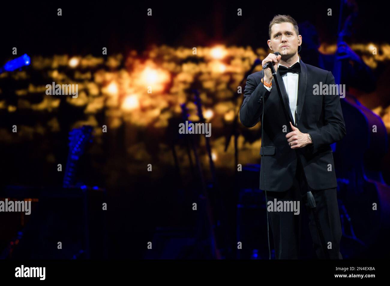 Michael Buble performs in concert at Madison Square Garden on Tuesday ...