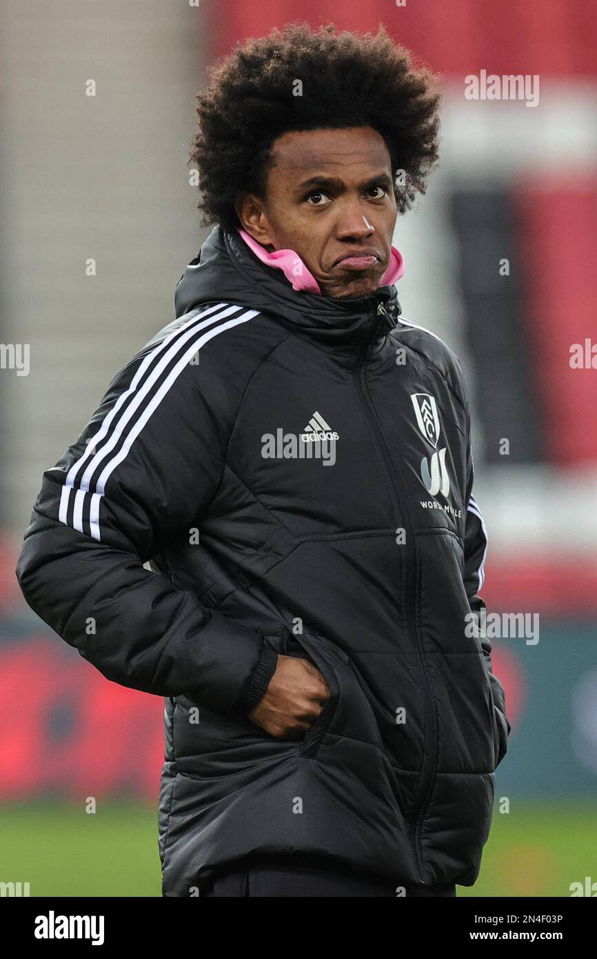 Willian #20 of Fulham during the Emirates FA Cup fourth round replay ...