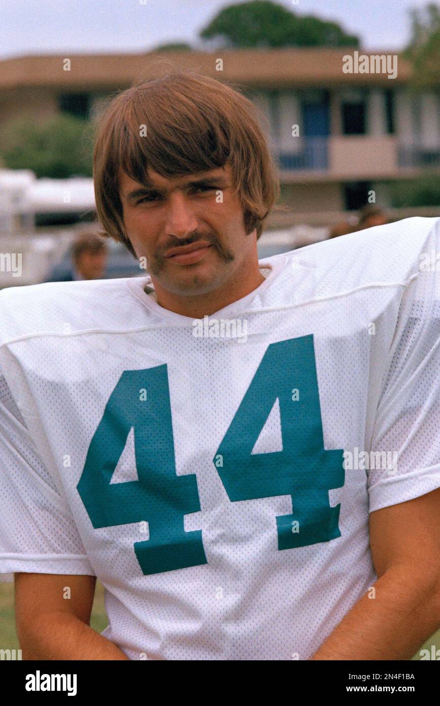 Tom Curtis, safety for the Miami Dolphins, is shown in this 1973 photo ...