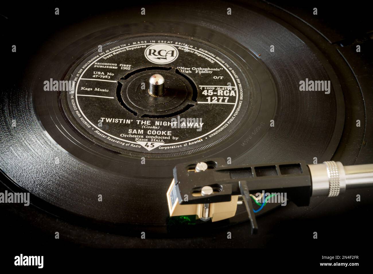 Sam Cooke singing Twistin The Night Away from RCA records on a 45RPM ...