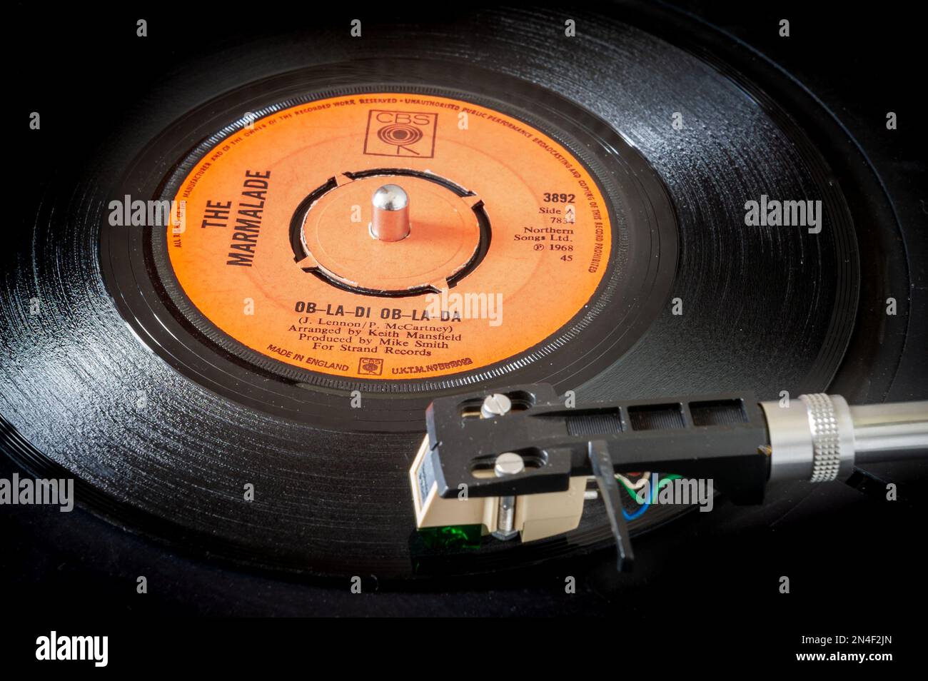 The Marmalade singing OB-LA-DI OB-LA-DA from CBS records on a 45RPM ...