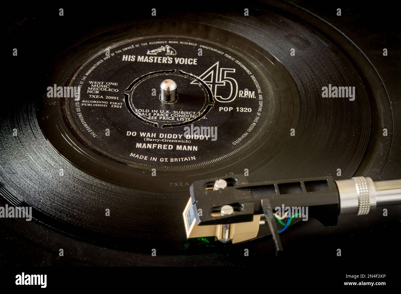 Manfred Mann singing Do Wah Diddy Diddy from His Masters Voice records ...