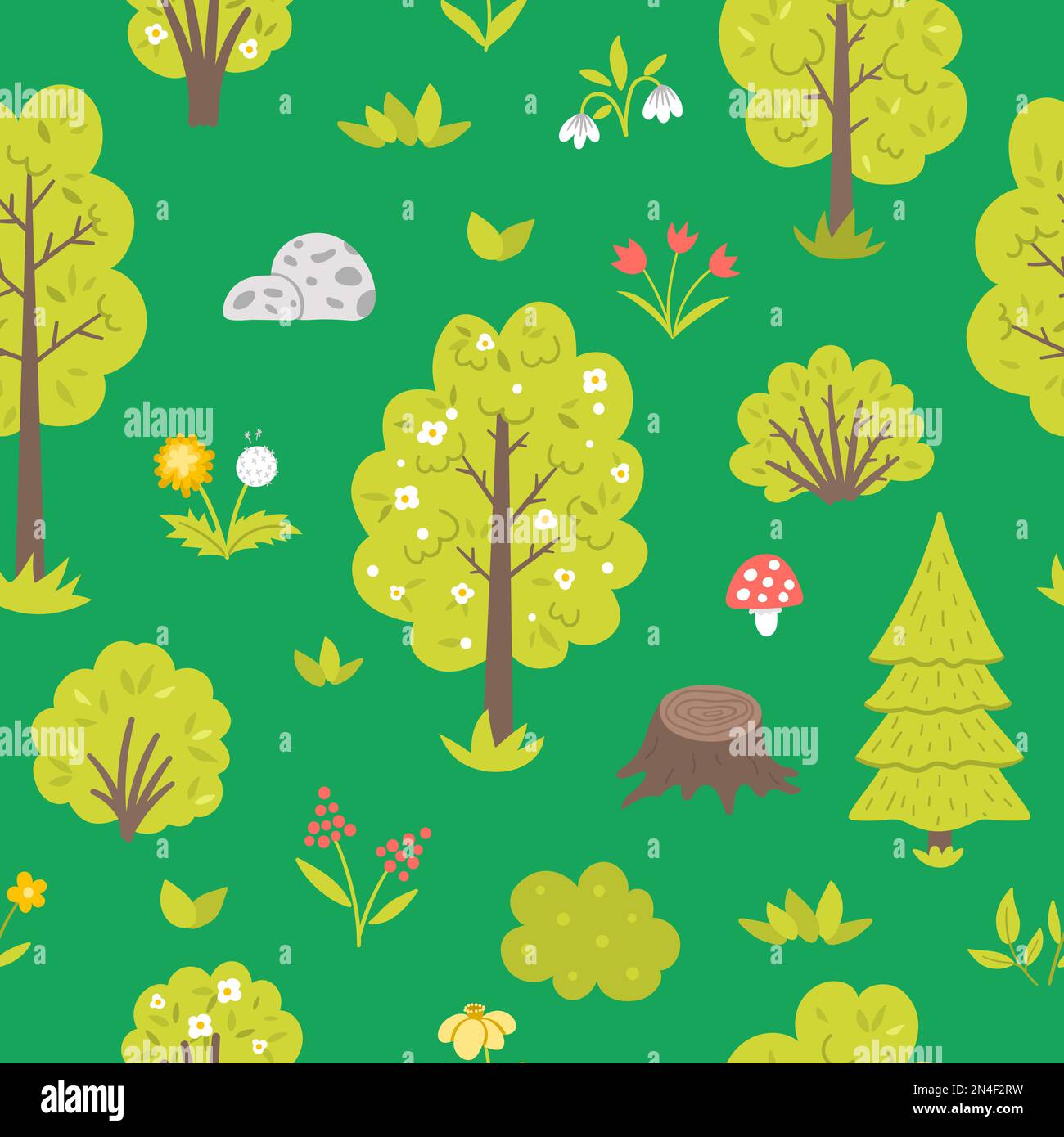 Rock Garden Shrubs Stock Vector Images Alamy